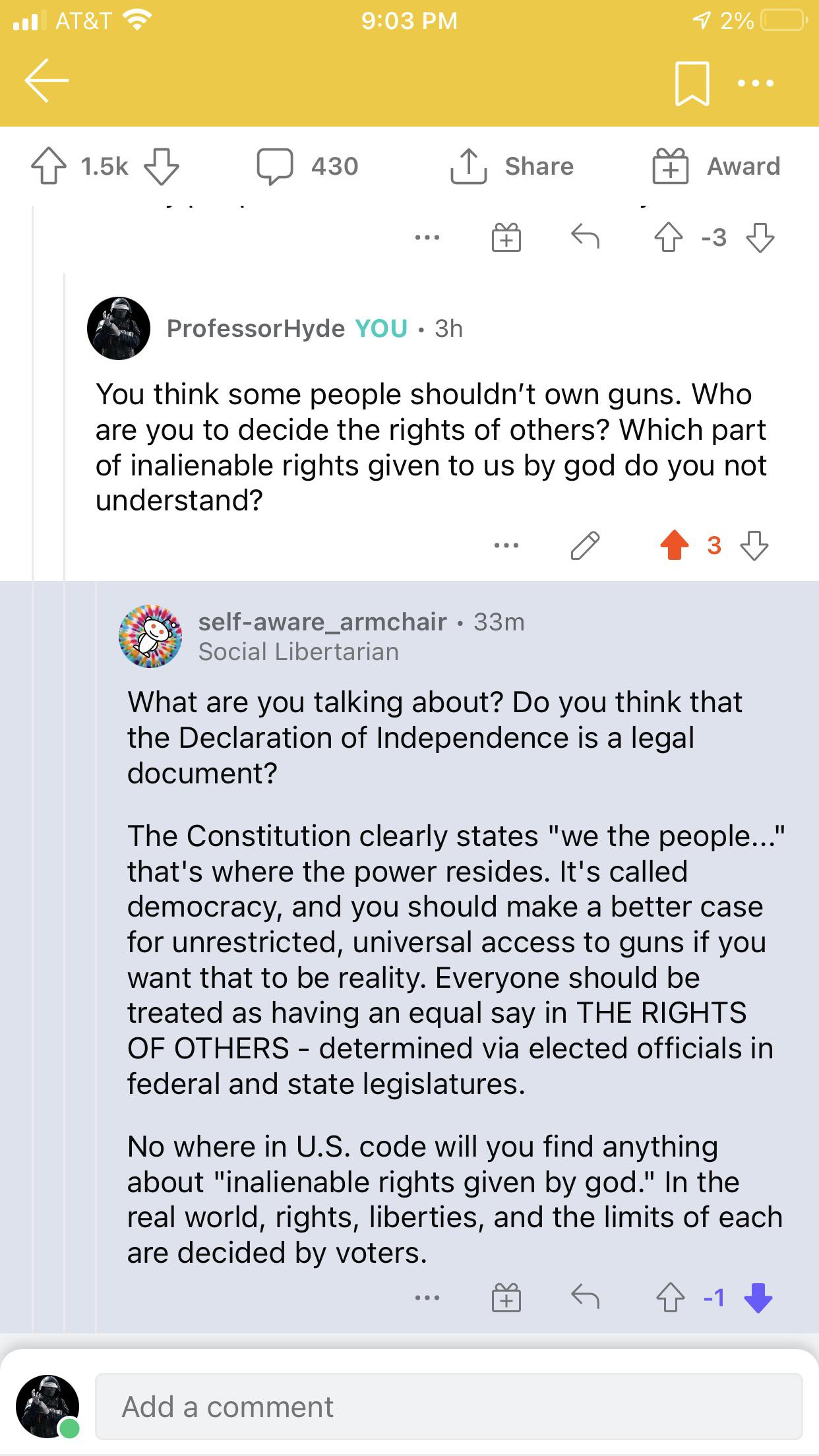 Thought this fit here perfectly. From R/libertarian | Scrolller