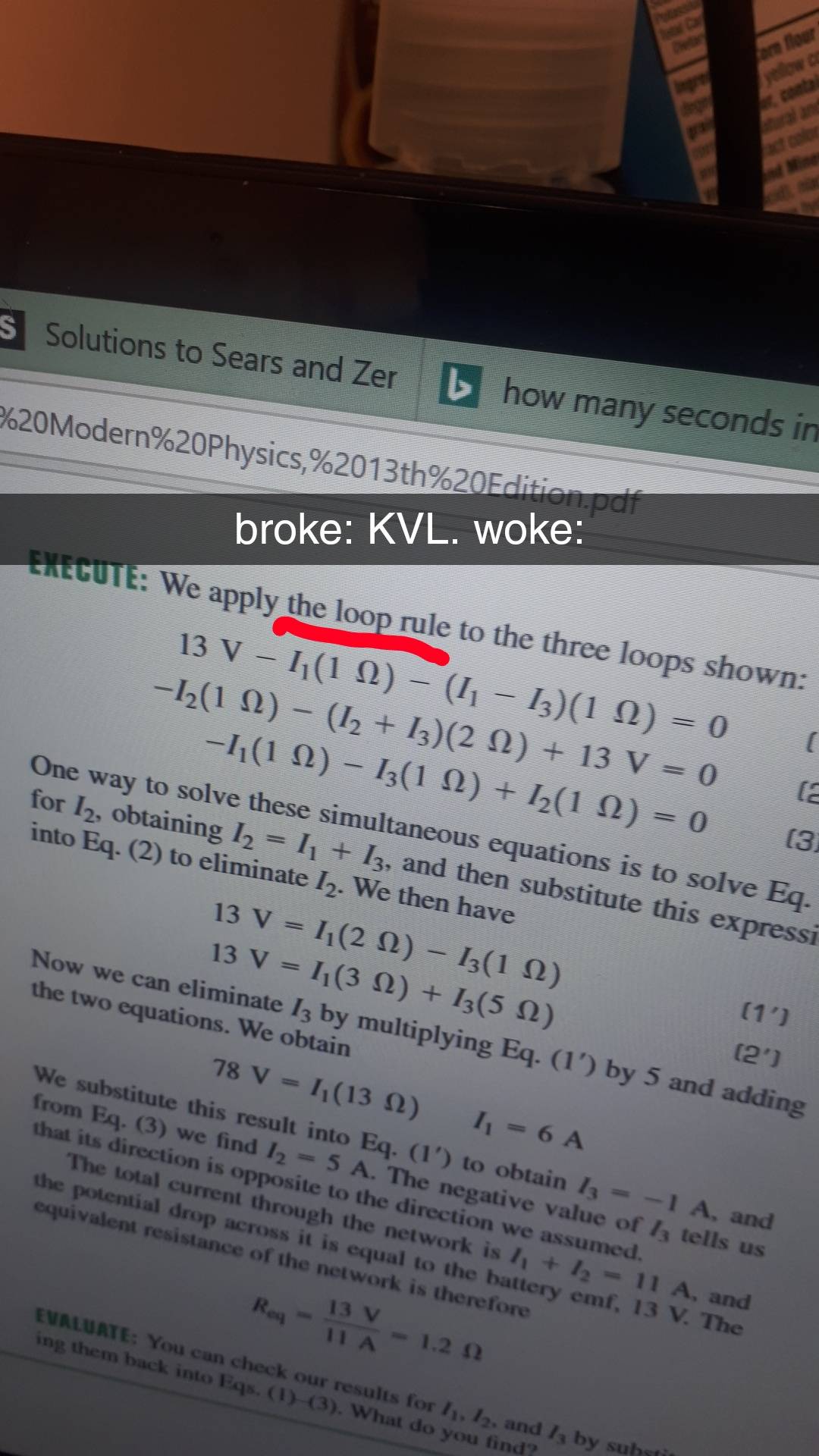 thought you guys might enjoy my physics textbook. Kirchoff who??? | Scrolller