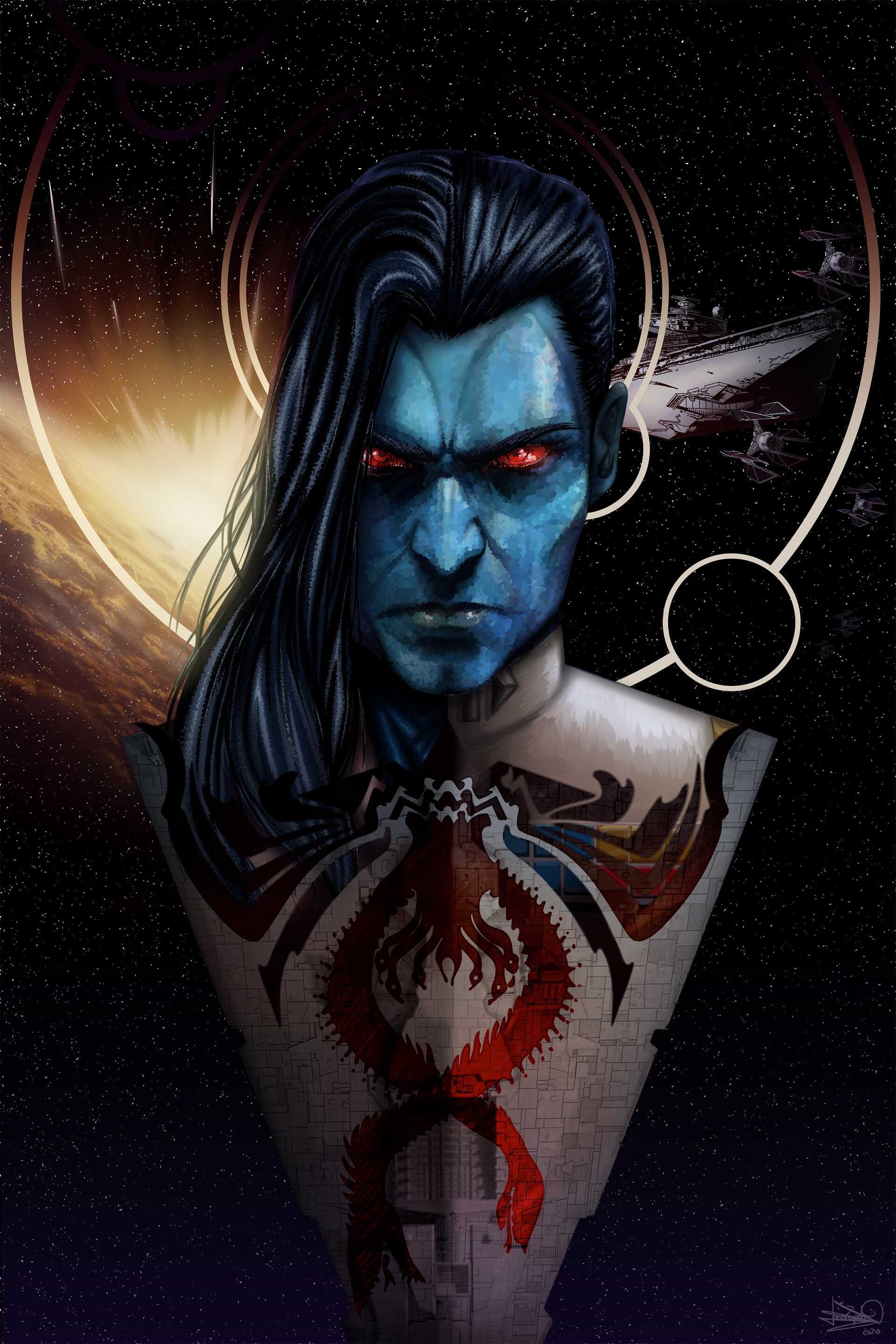 Thrawn Poster by Cala Zhan | Scrolller
