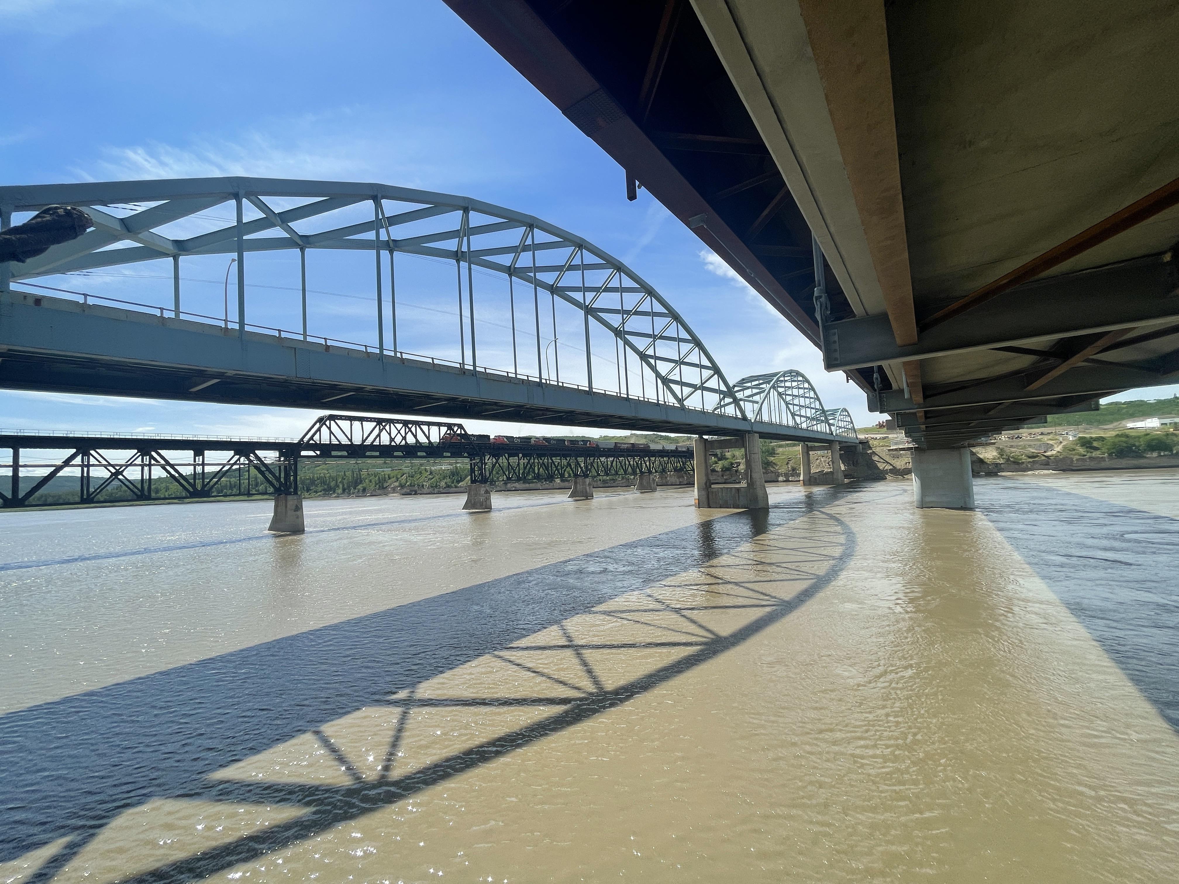 Three bridges one picture - Peace River Alberta | Scrolller