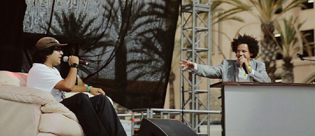 Throwback to October 2016.. Eric Andre interviewing me for his live show at Festival Supreme ...