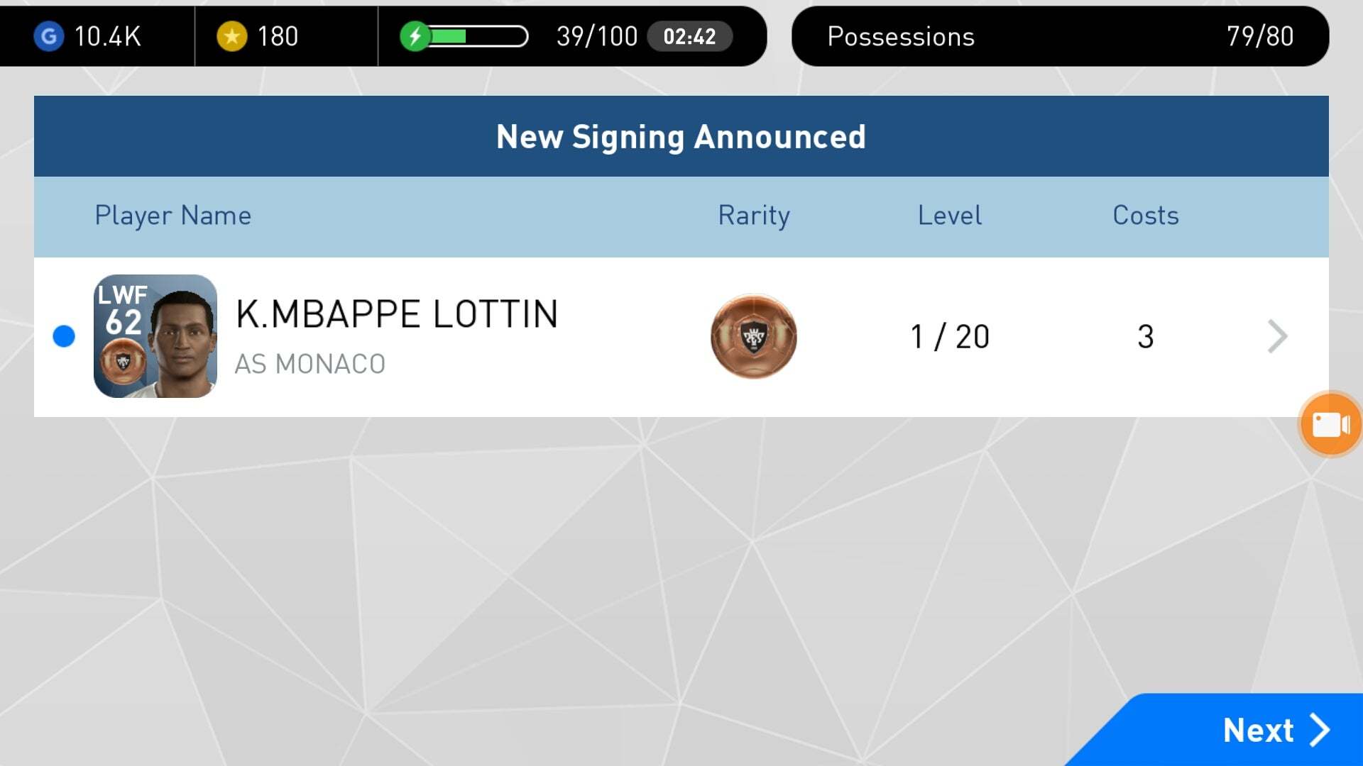 Throwback to pes17 days when i got mbappe from 2* scout | Scrolller