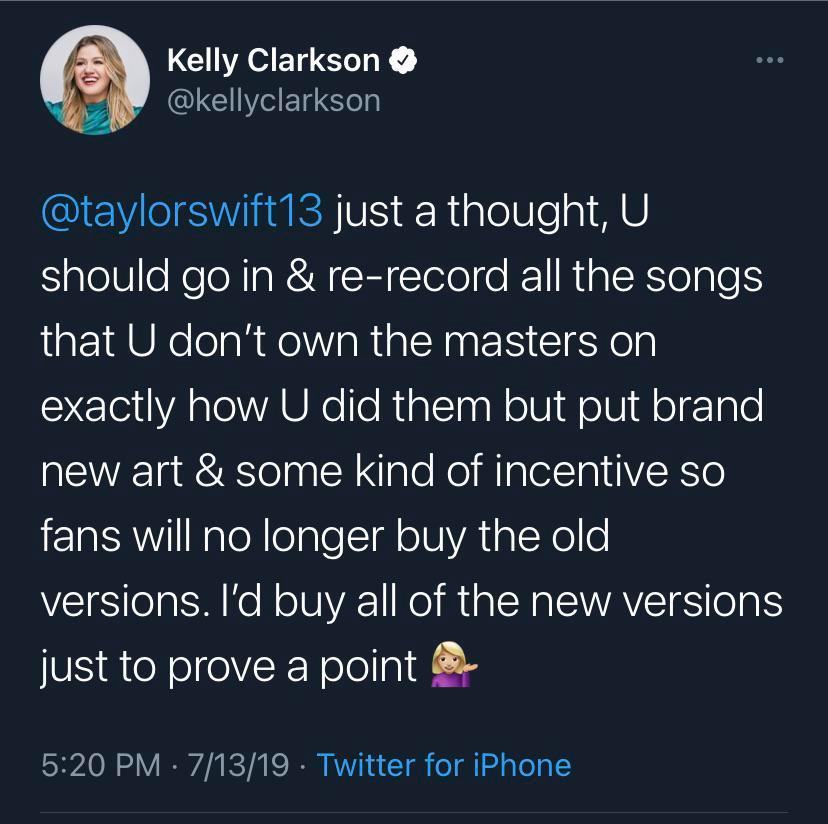 Throwback to when Kelly Clarkson gave Taylor this great advice. | Scrolller