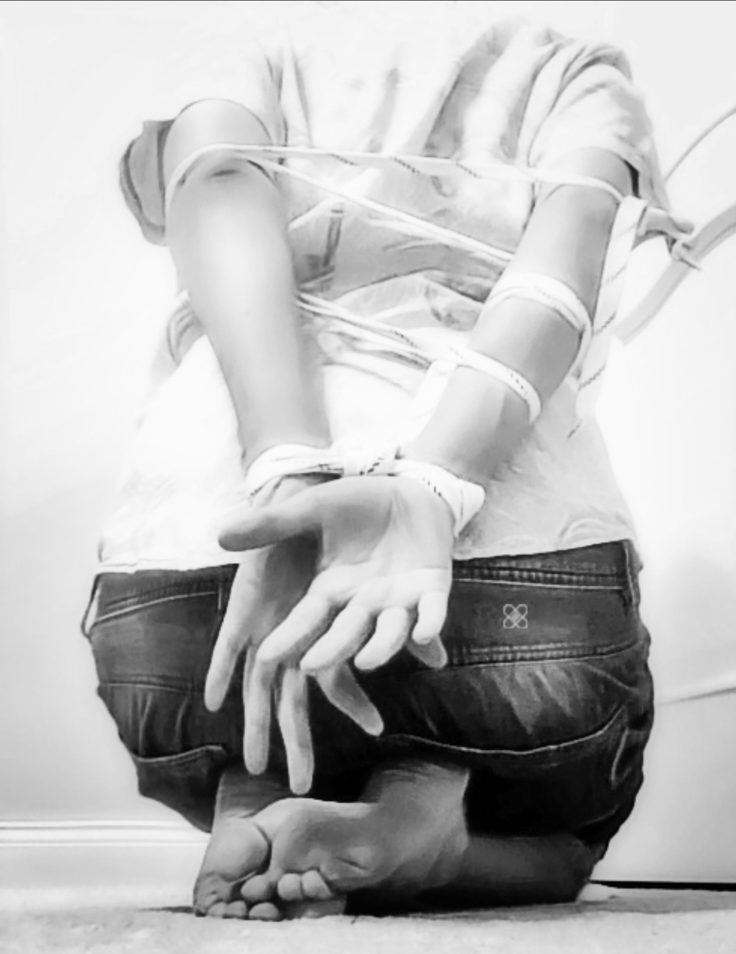 Tied at home - Just before to leave house - Kidnapped | Scrolller