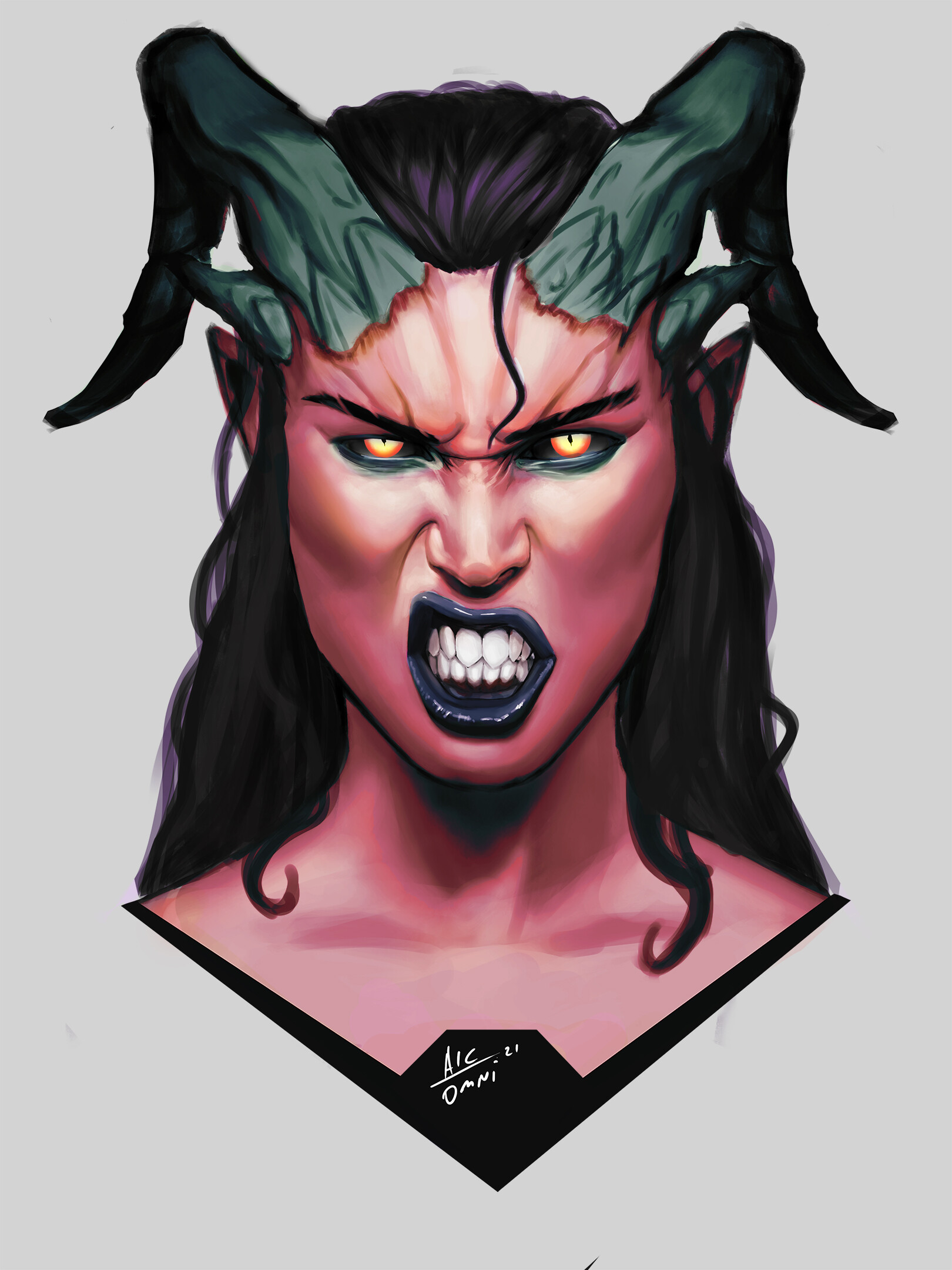 Tiefling by Ariel Cal (Omni) | Scrolller