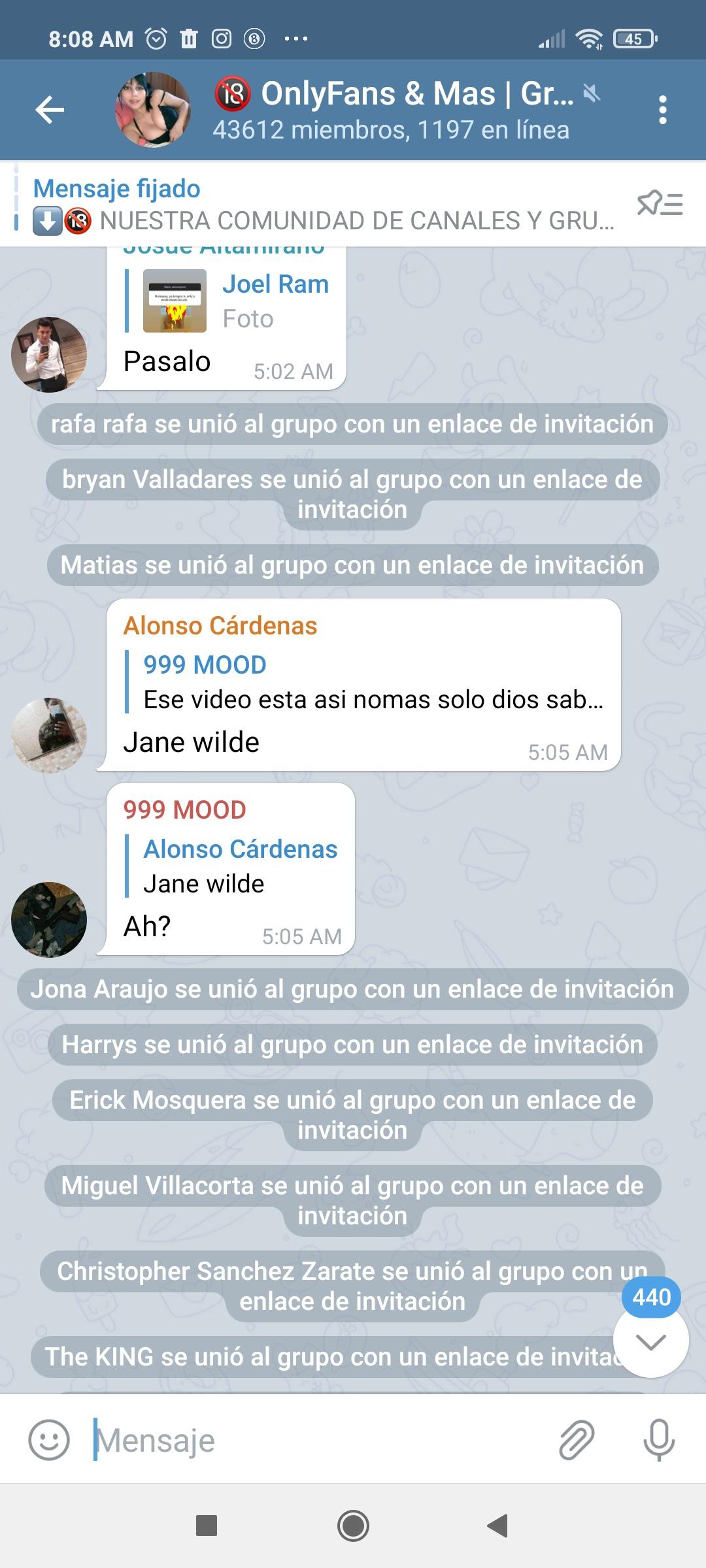 Tienen el link de ese grupo de telegram??? | Scrolller