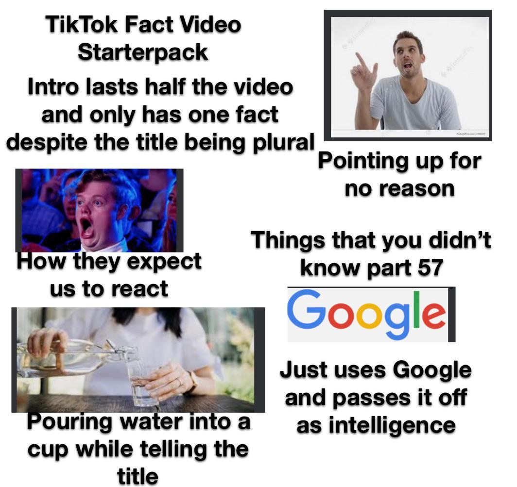 TikTok Fact Video Starterpack | Scrolller