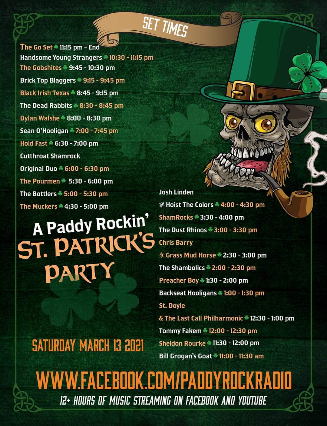 Time listed are for Eastern Time Zone (EST). | Scrolller