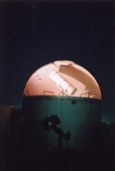 Timed exposure of our family's 14' observatory rotating. | Scrolller