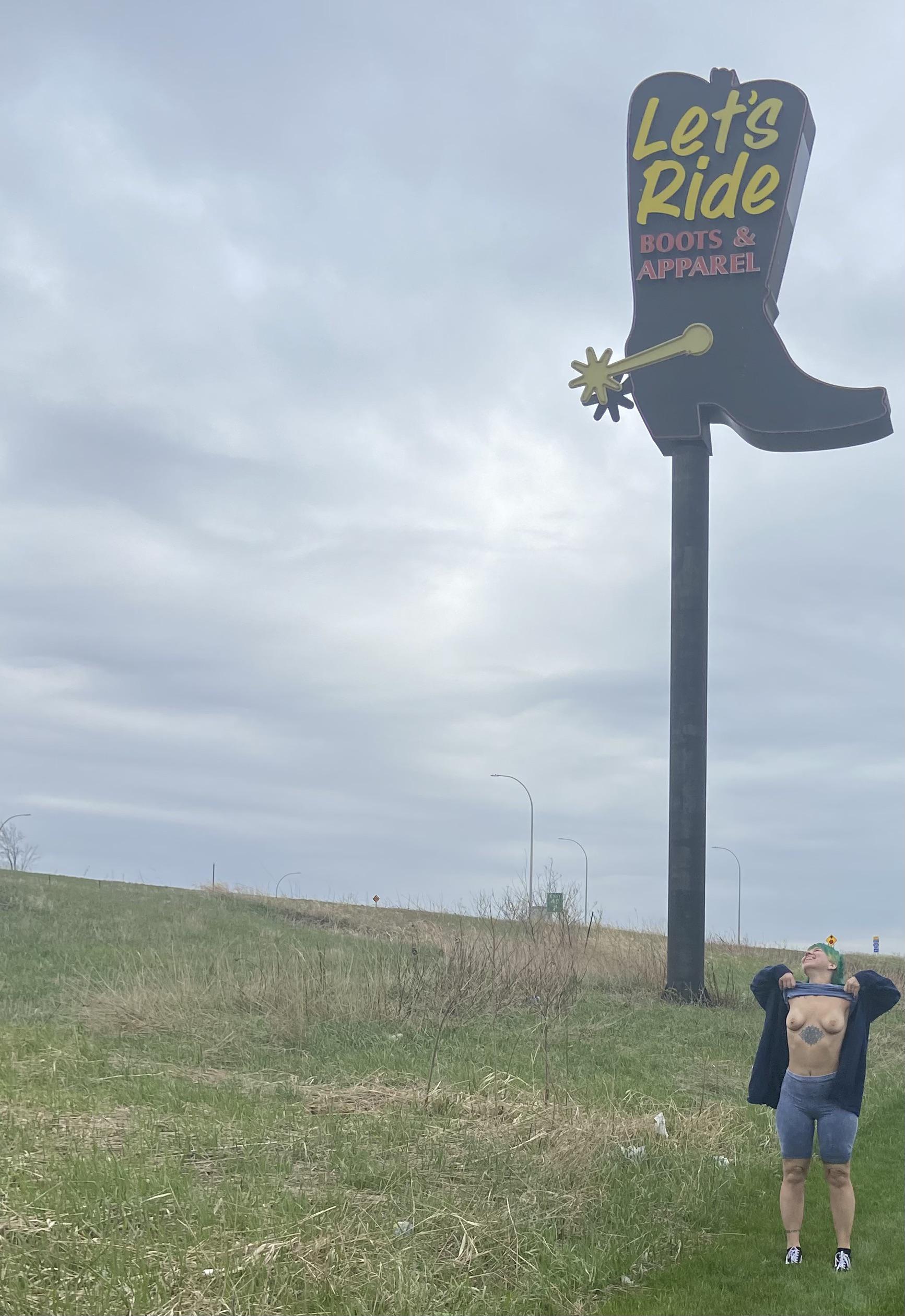 Tits out on a road trip - let’s ride | Scrolller