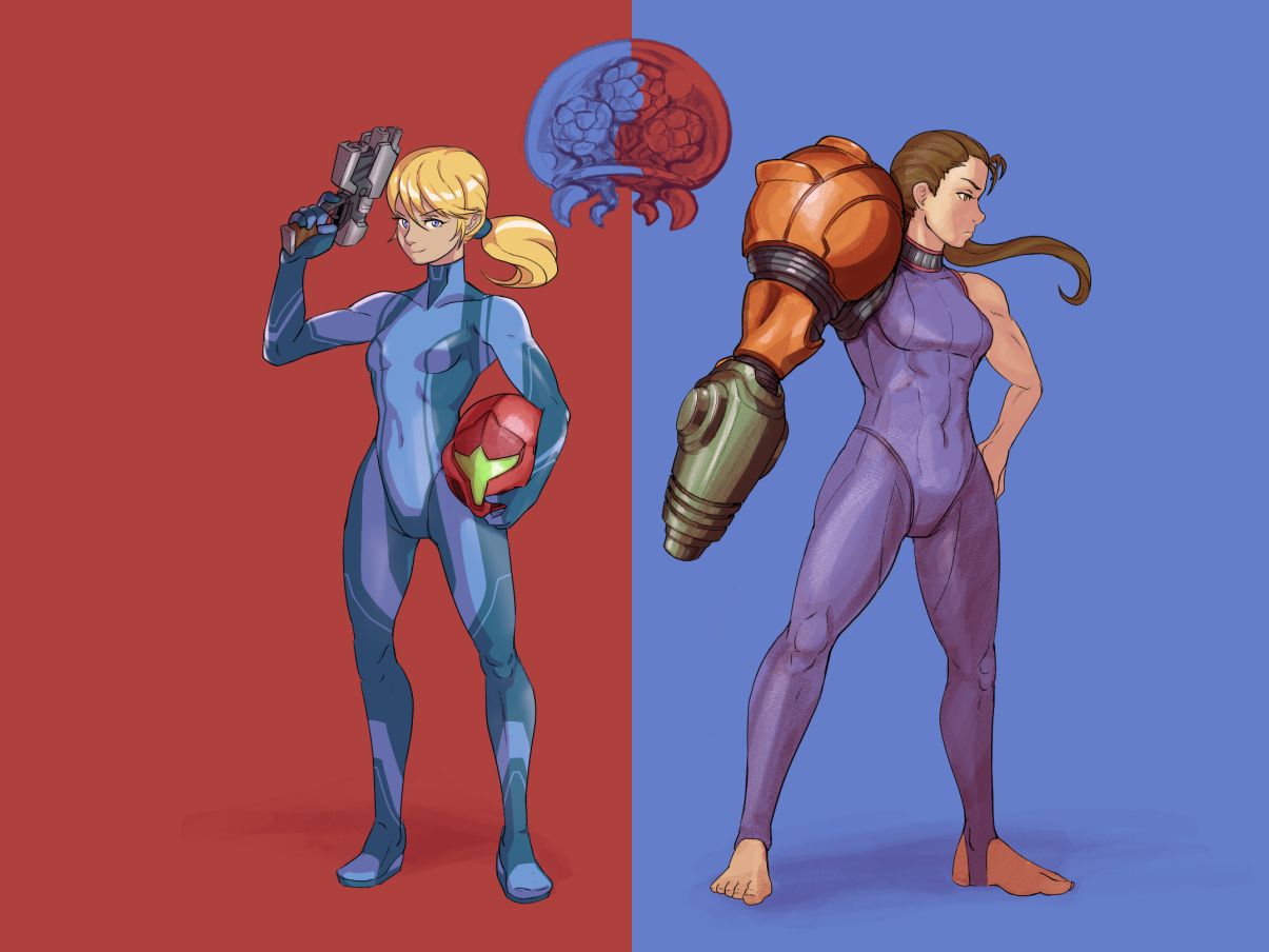 To celebrate new Metroid relase, I drew modern & old Zero suit designs! | Scrolller