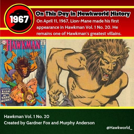 Today in Hawk-History: the first appearance of Lion-Mane | Scrolller