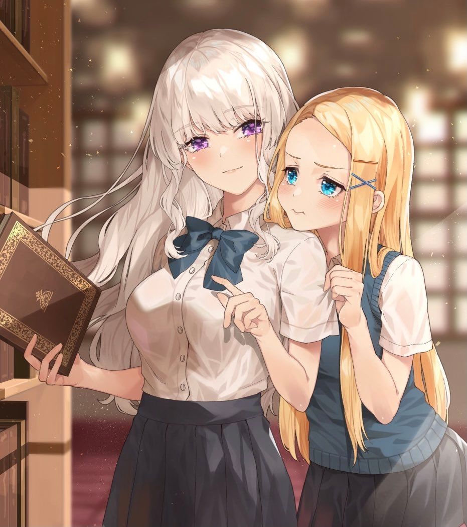 Together in the Library [Original] | Scrolller