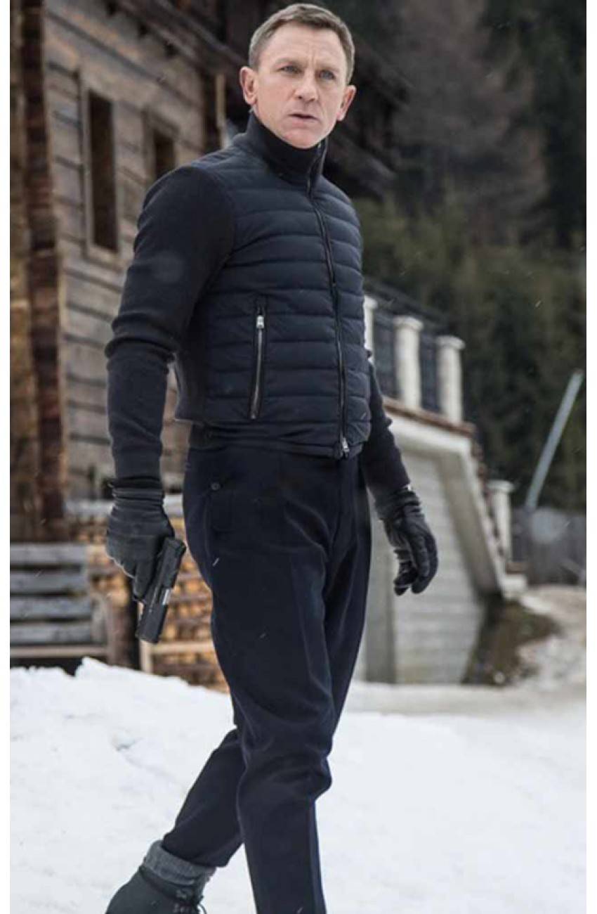 Tom Ford Bomber with Knitted Sleeves in Spectre | Scrolller