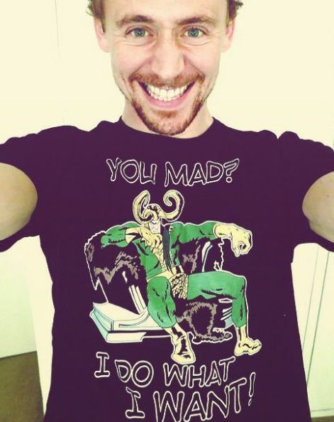 Tom Hiddleston rocking a Loki I do what | Scrolller