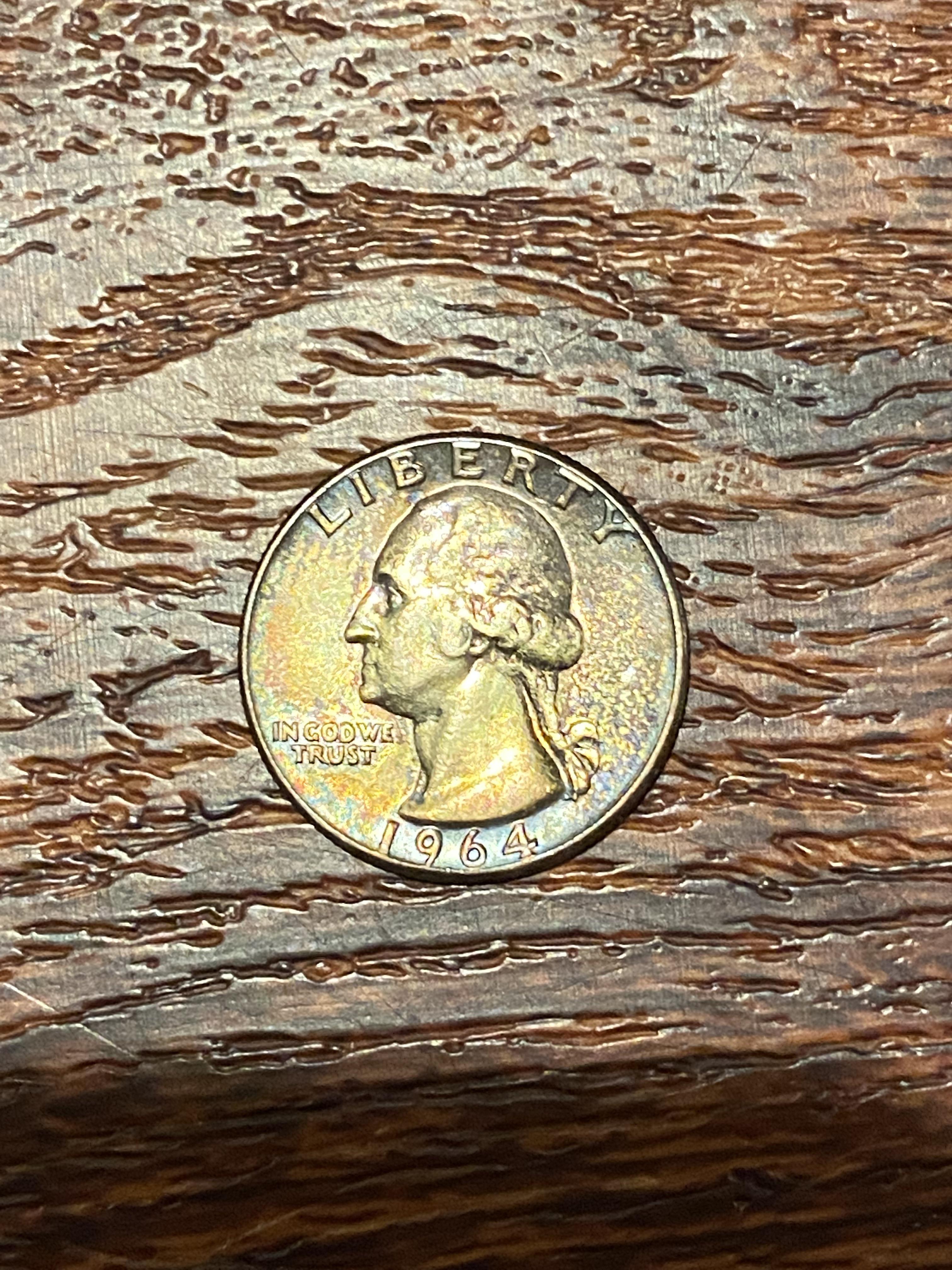 Toned 1964 quarter | Scrolller