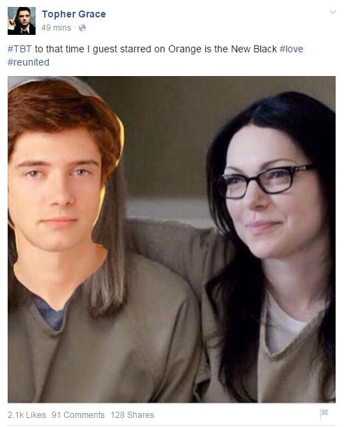 Topher Grace just uploaded this on Facebook | Scrolller