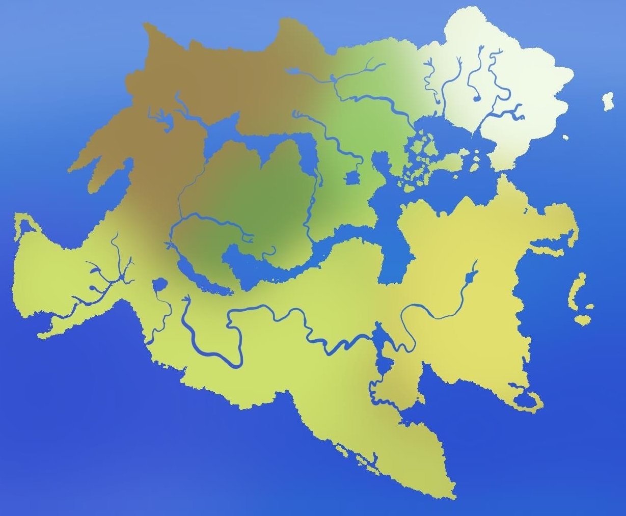 topography version of a map I recently finished [region map] | Scrolller