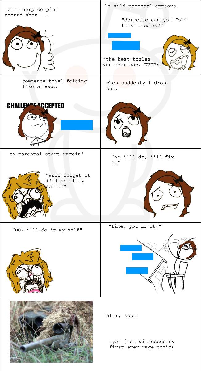 Towel rage (first comic ever) | Scrolller