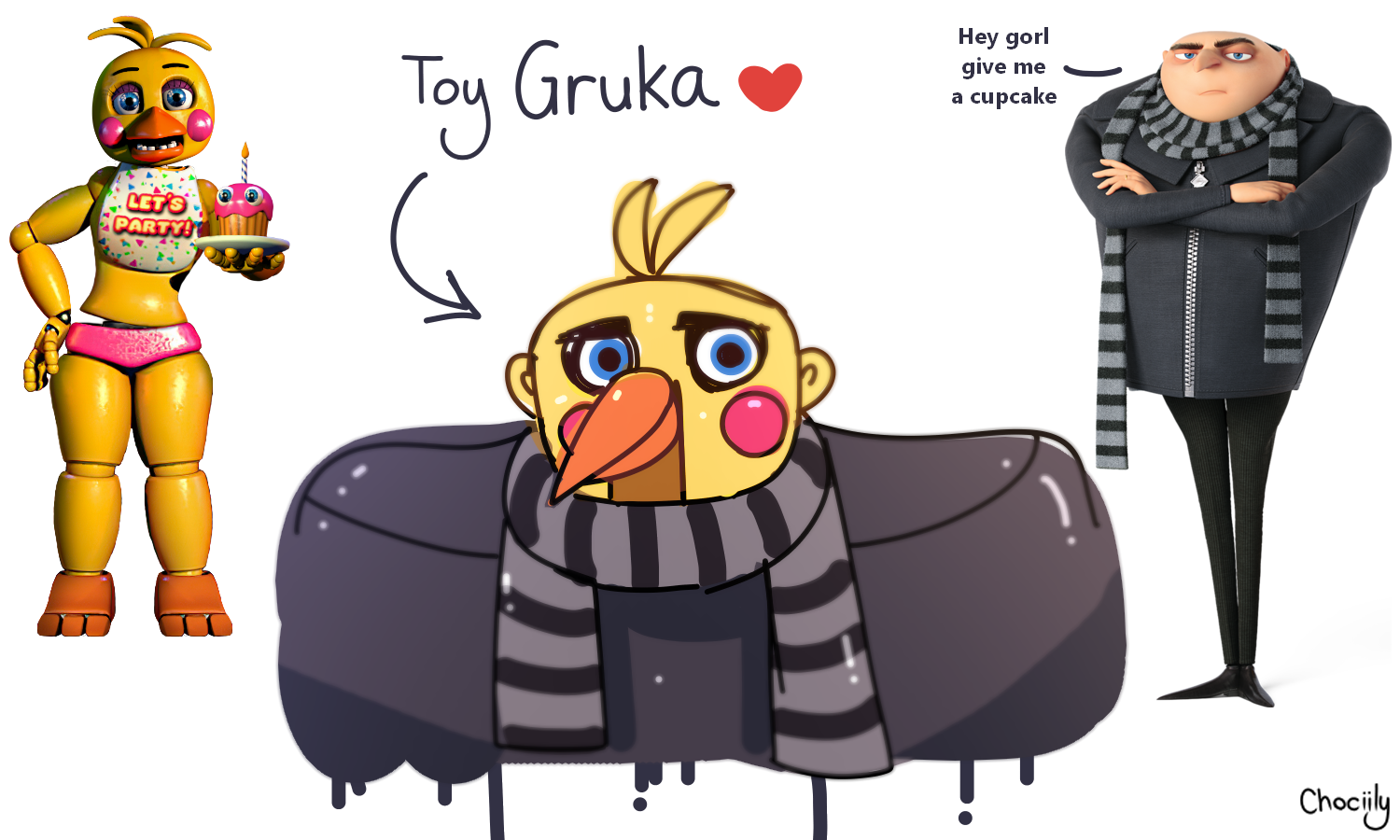 TOY CHICA x GRU | Scrolller
