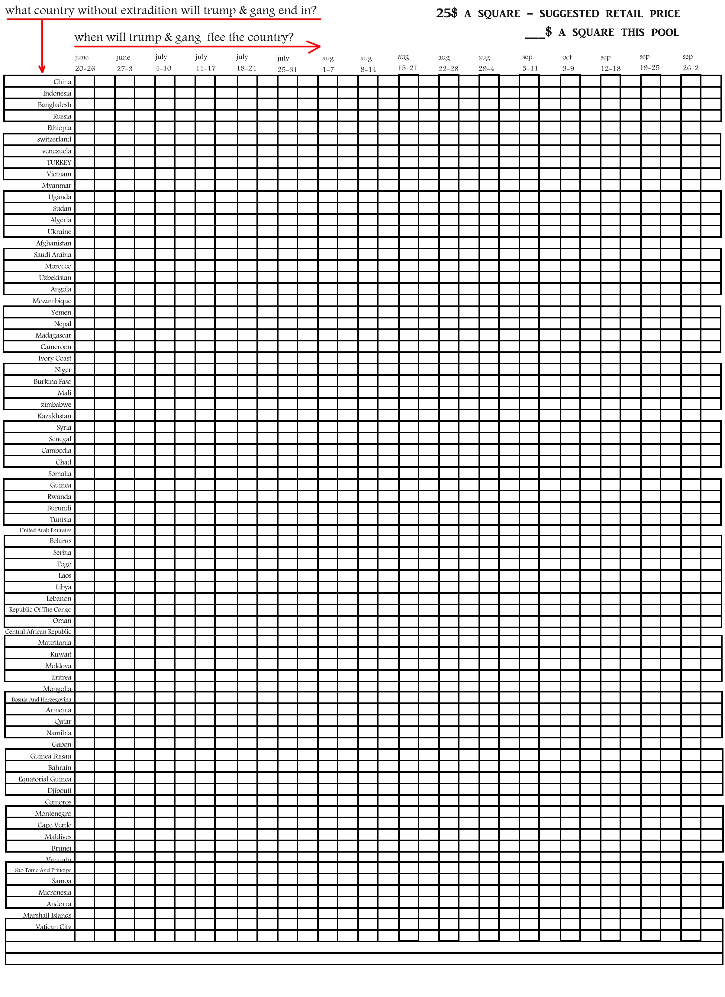 Traitor Skedaddle Pool [printable version] | Scrolller