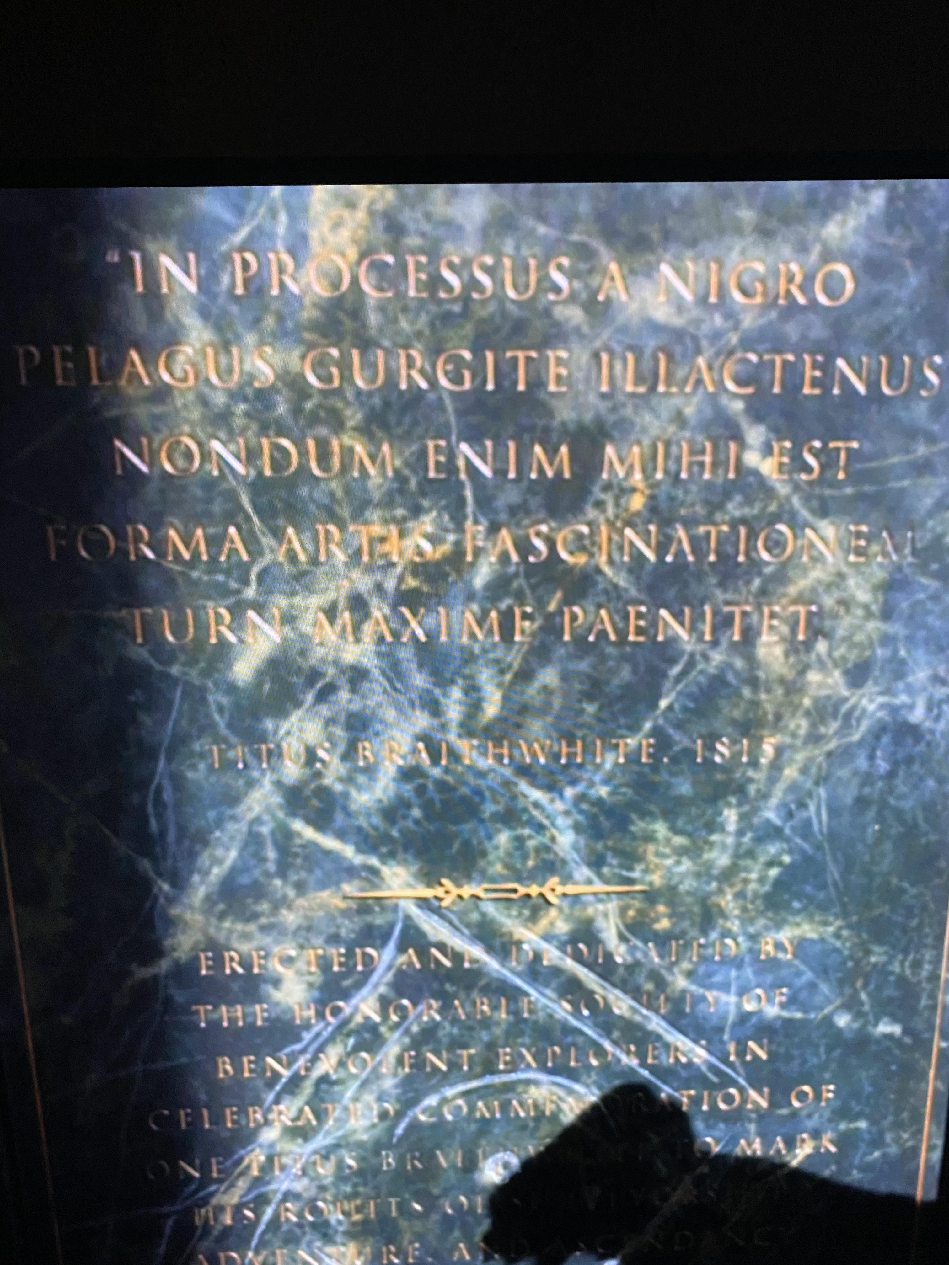 Translation of the Latin text in Ep. 4 | Scrolller