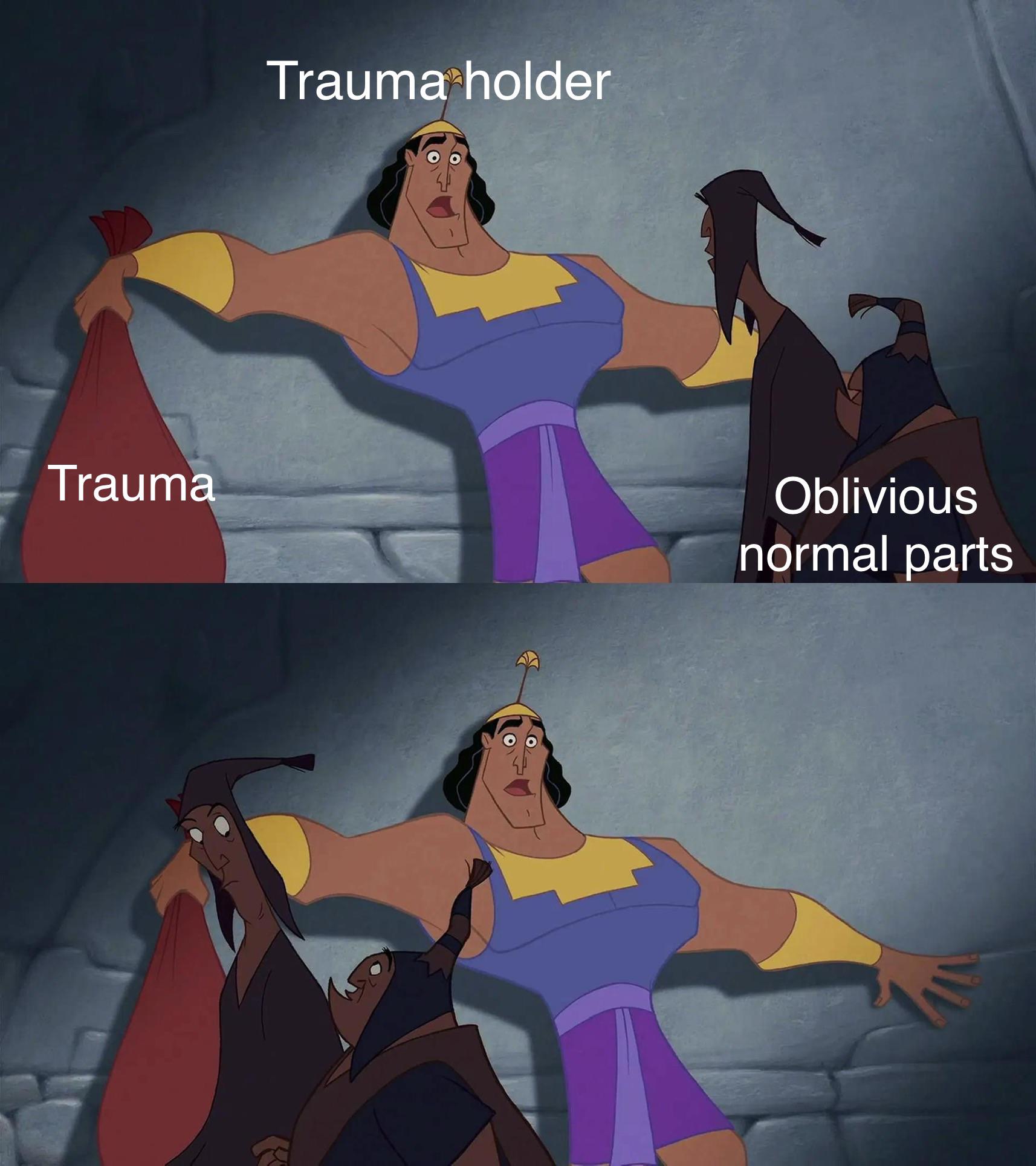 Trauma? Never heard of her | Scrolller