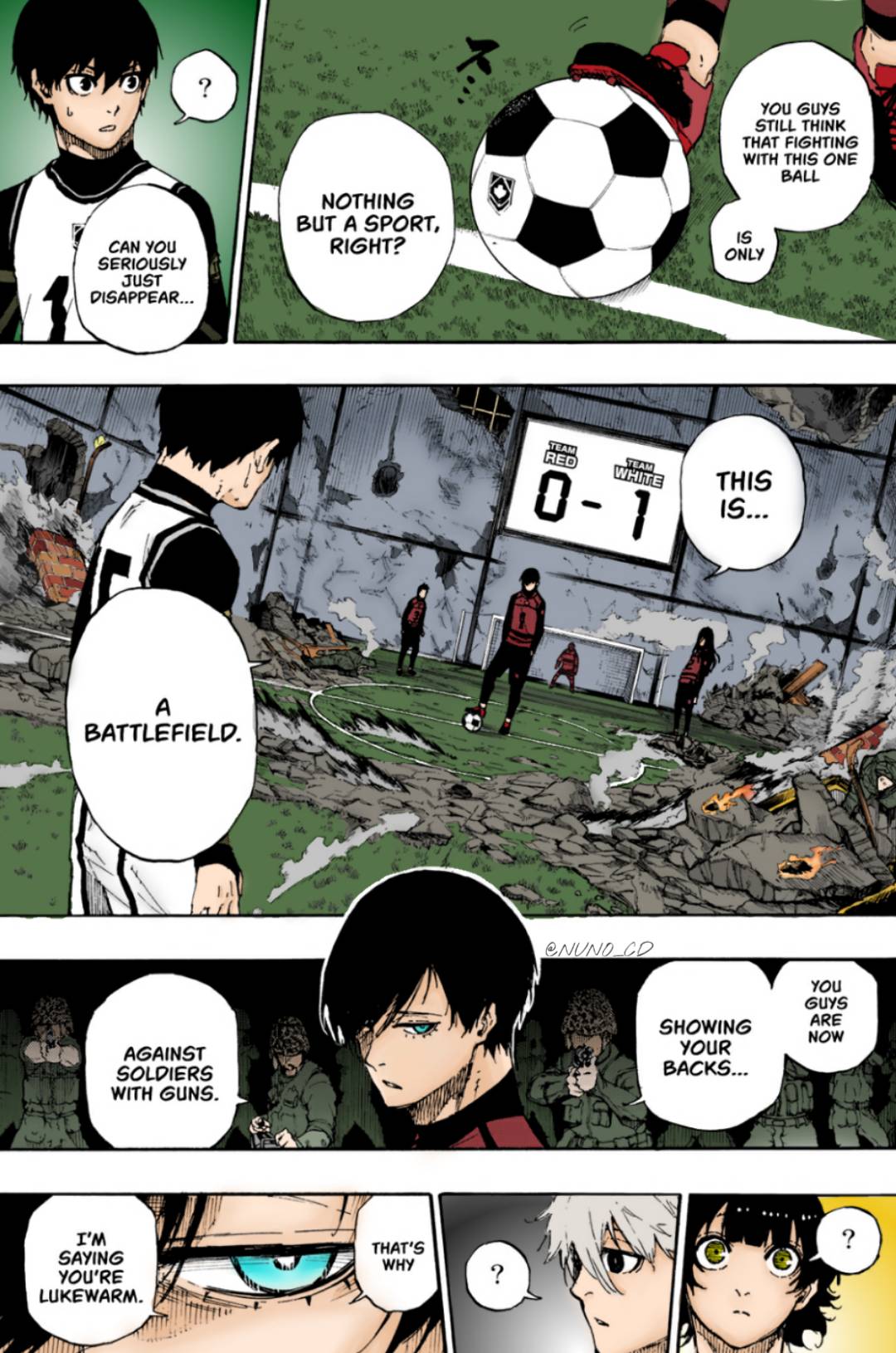 Tried to color this panel of Rin | Scrolller