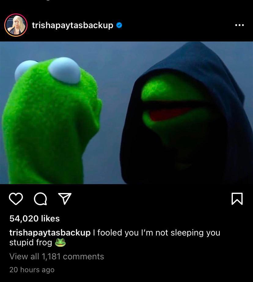 Trisha is a comedic genius | Scrolller