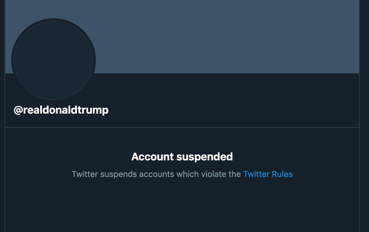 Trump’s twitter account permanently suspended | Scrolller