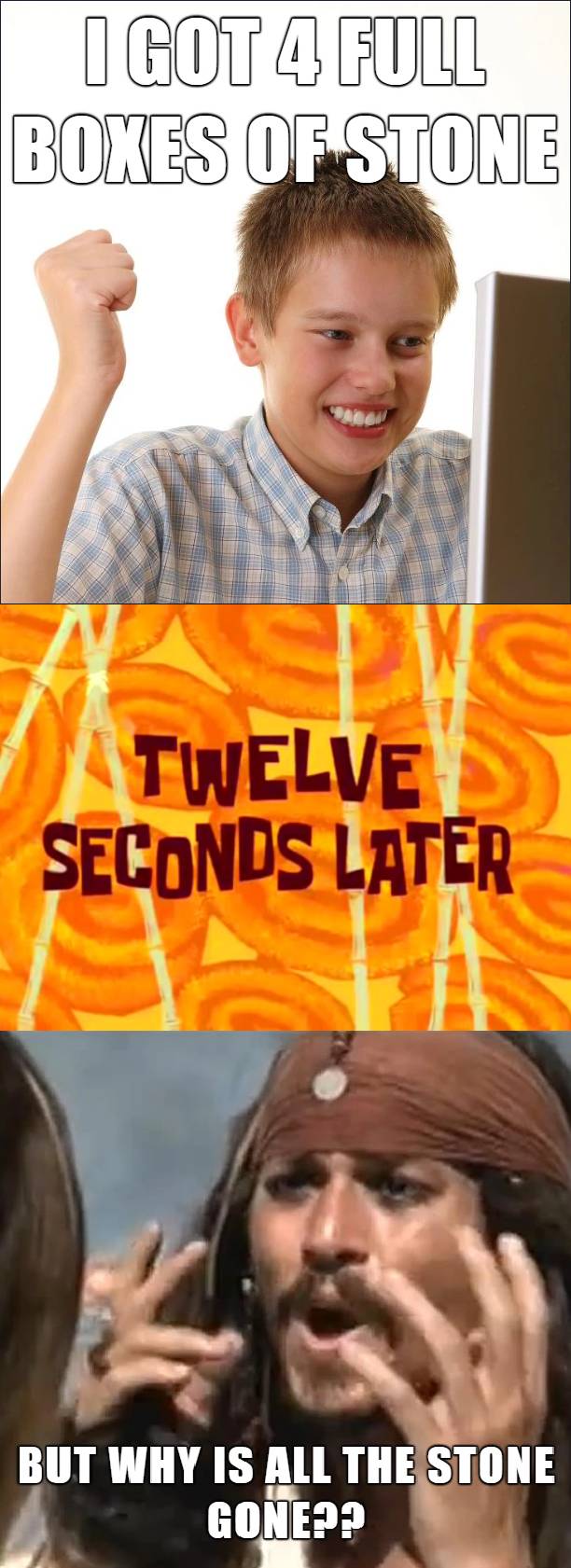 Trying to build a castle in normal mode | Scrolller