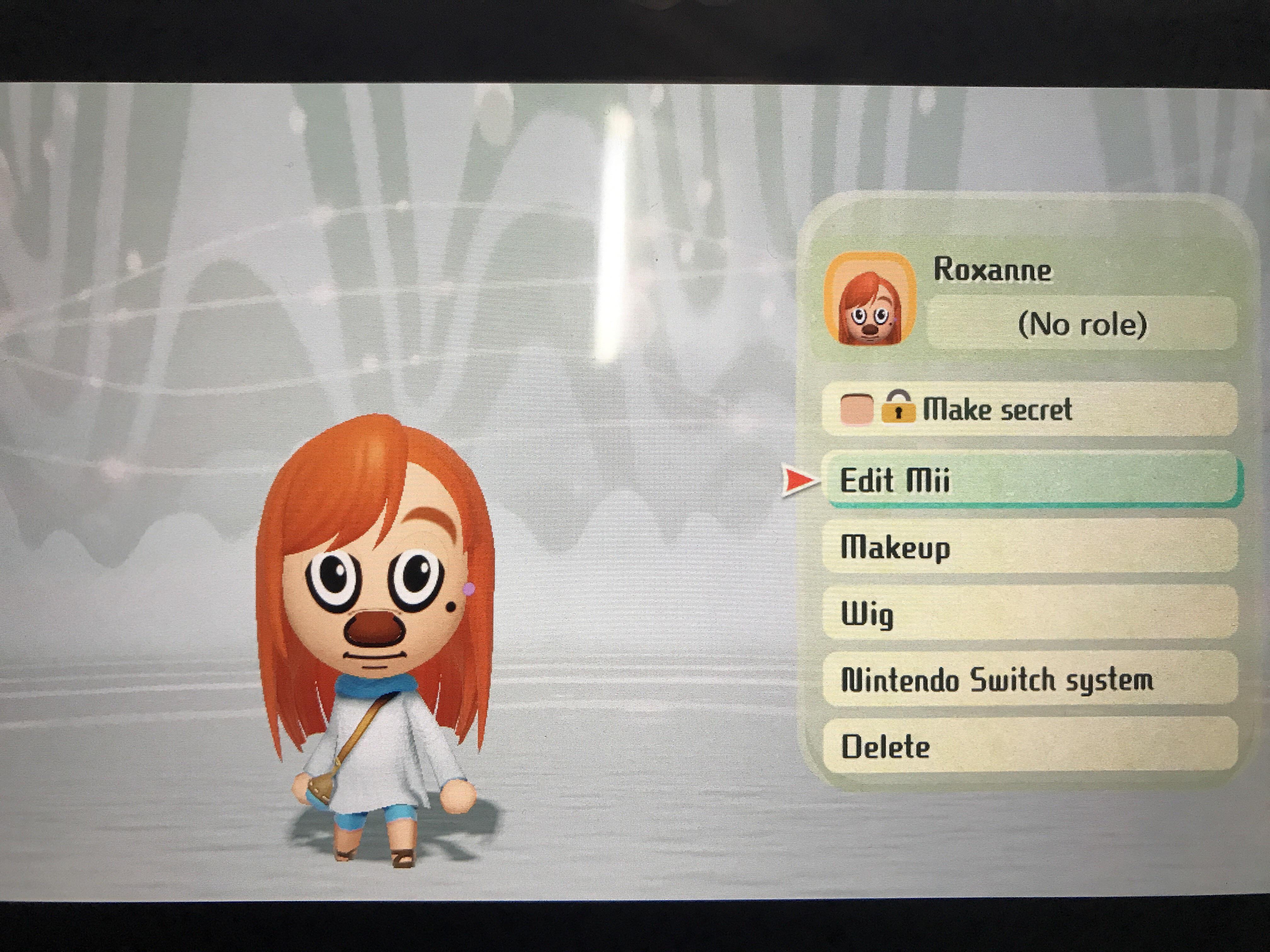 Trying to make a Roxanne Mii | Scrolller