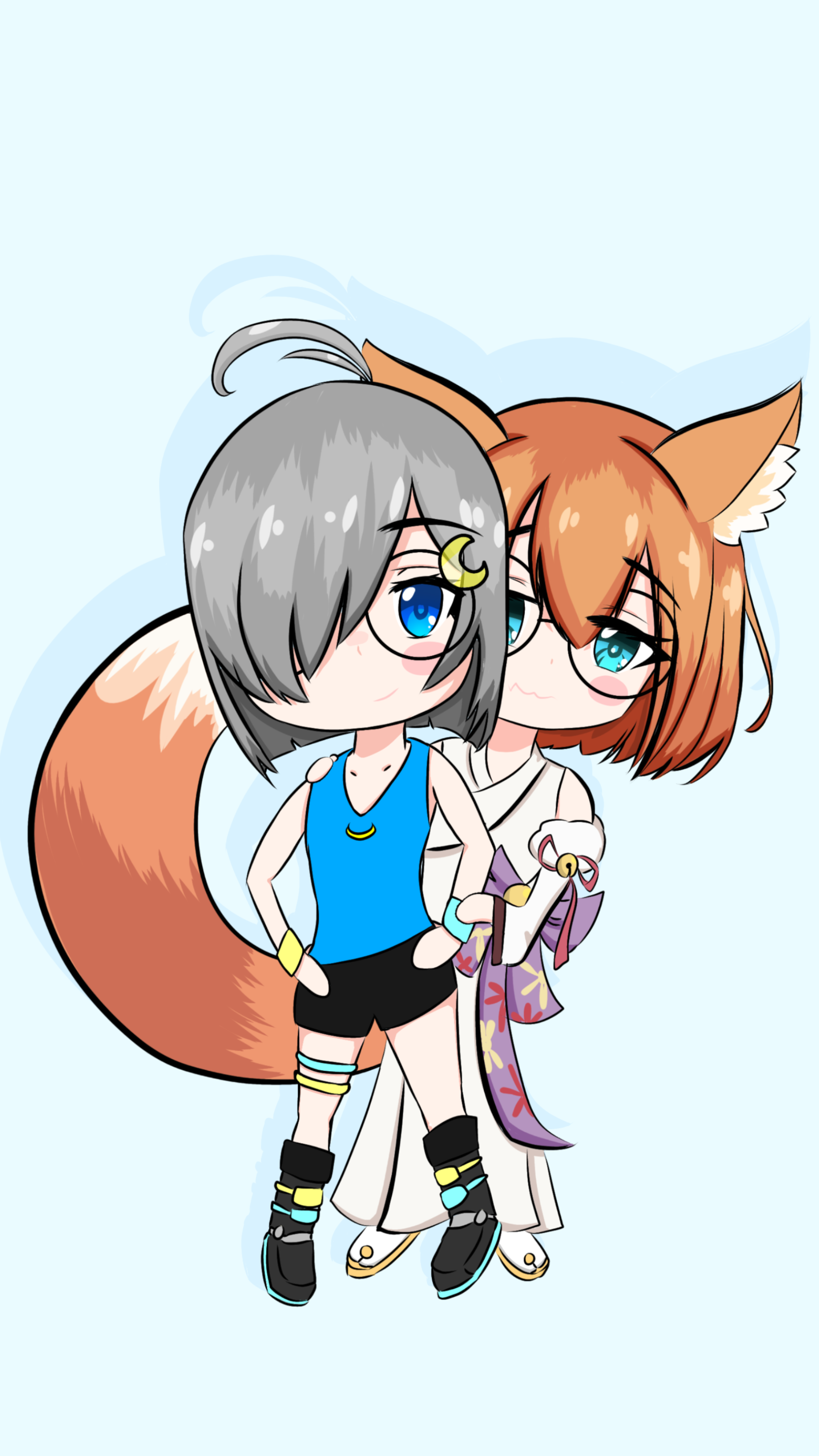 Tsuki and Nishihara Chibi | Scrolller