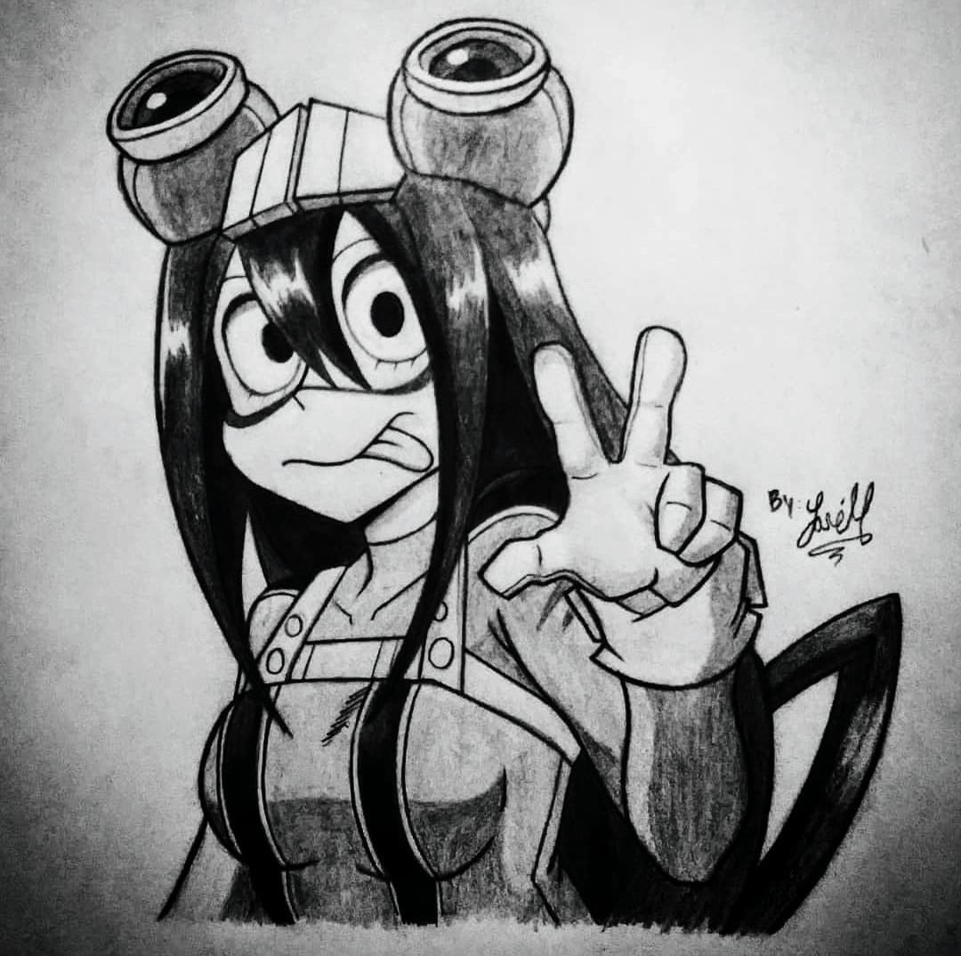 Tsuyu Asui Drawing 🐸 Scrolller