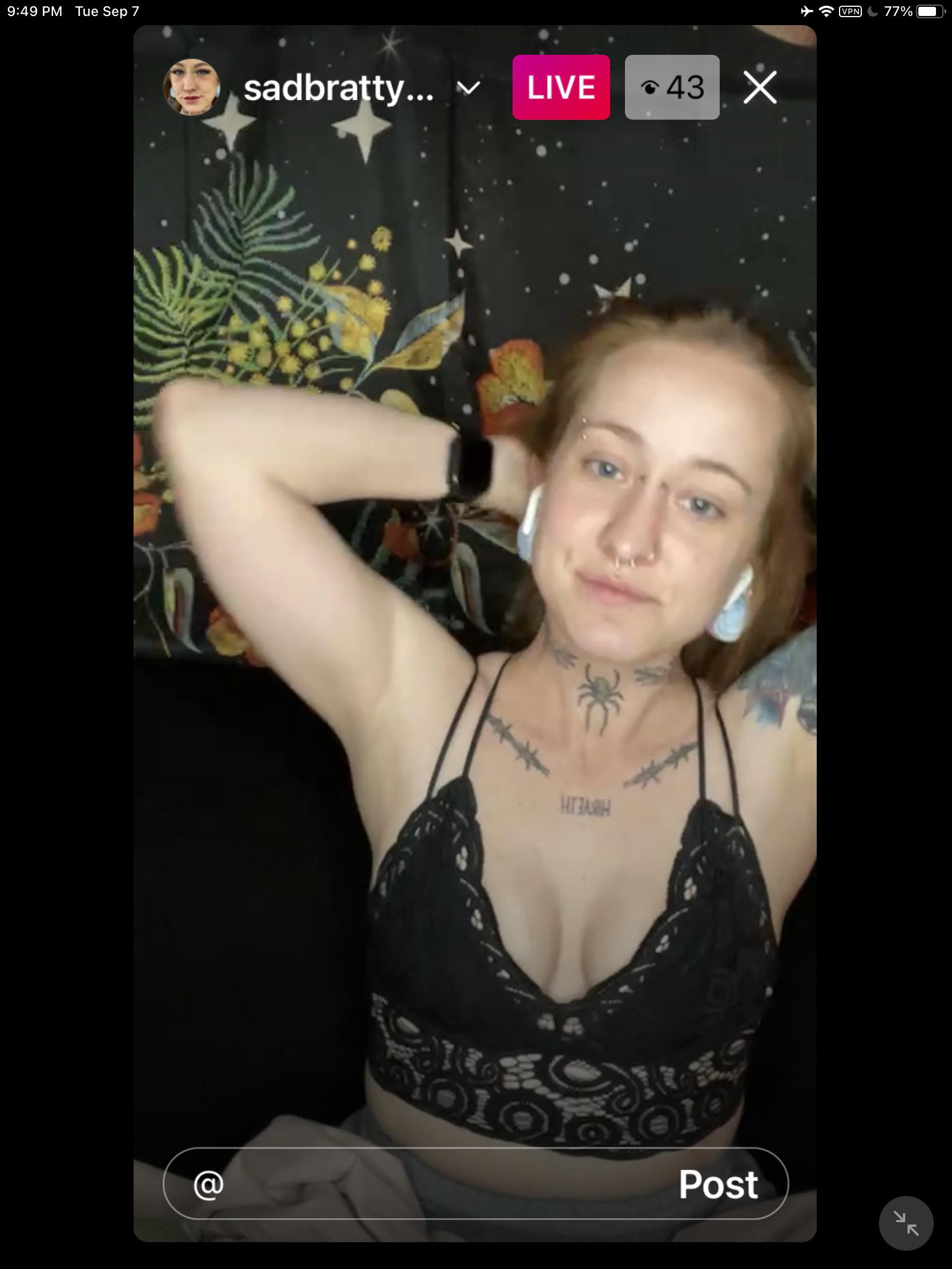 Tune In. Cutting her shirt off @sadbrattylittleone | Scrolller