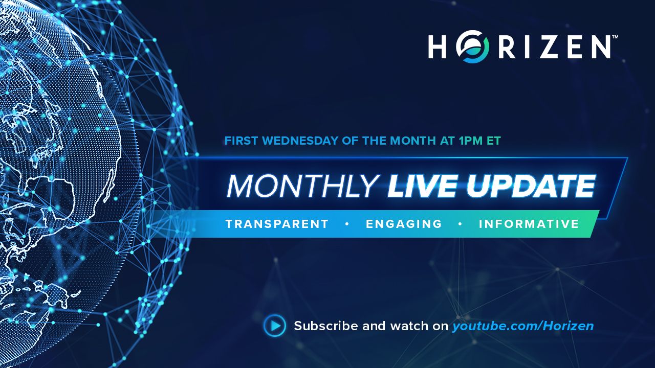 Tune into the Horizen Monthly Live Stream tomorrow at 1 PM EST to learn more about our plans for ...