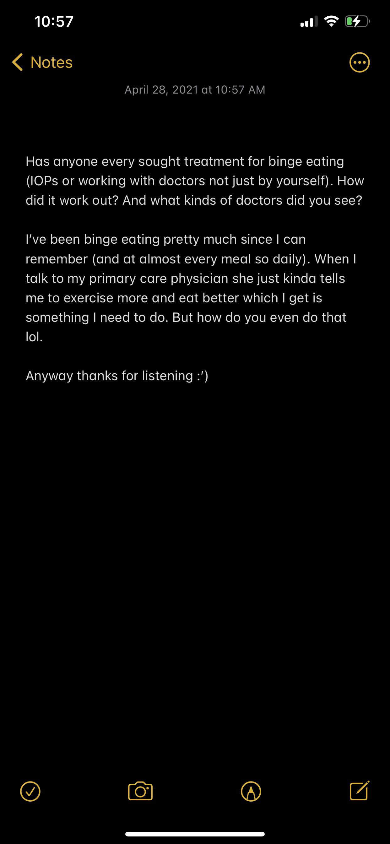 TW binge eating. Have you ever sought treatment? | Scrolller