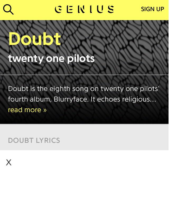 Twenty One Pilots - Doubt | Scrolller