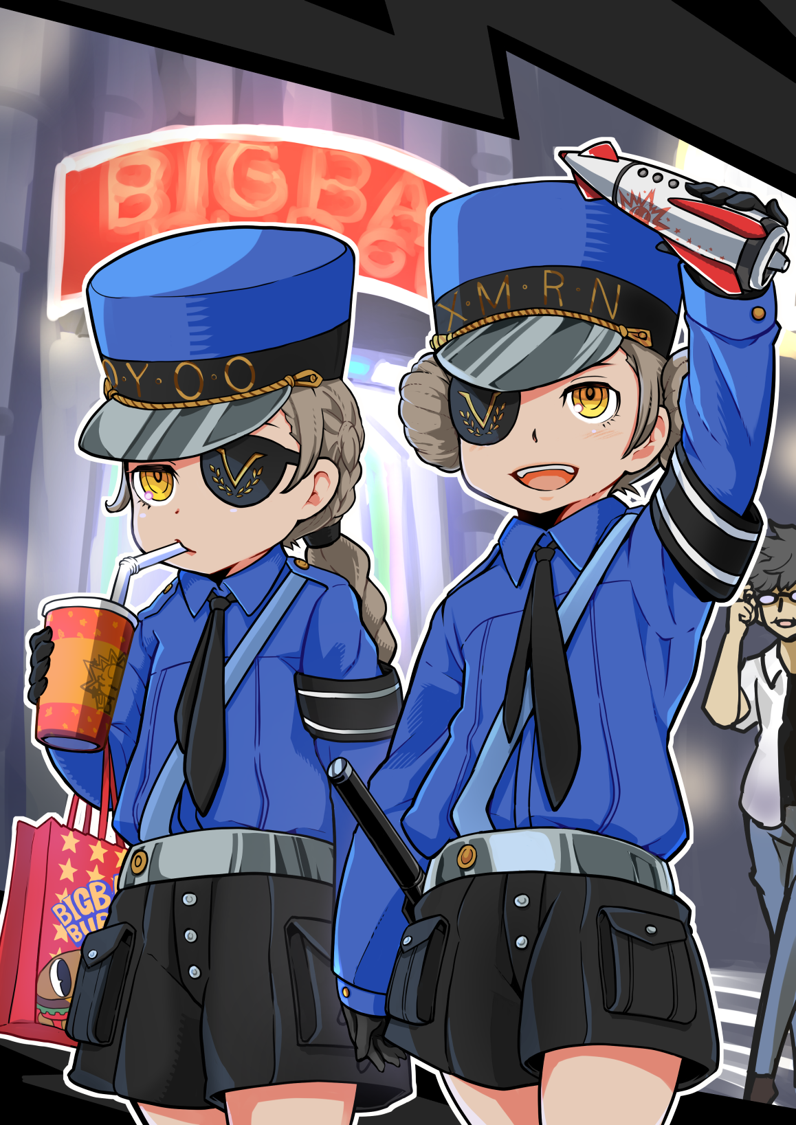 Twins at Big Bang Burger | Scrolller