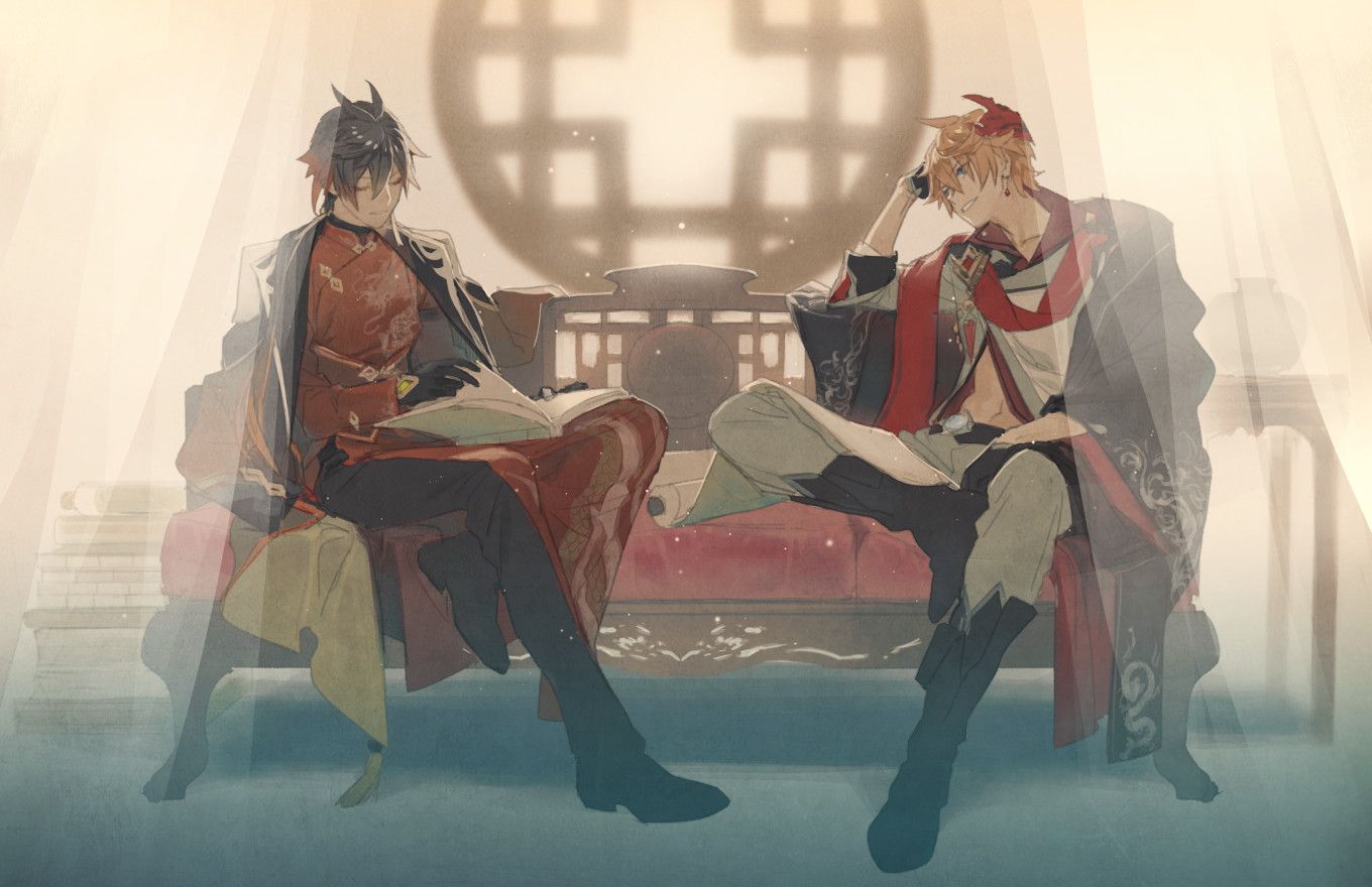 Two punks in love Zhongli x Childe | Scrolller