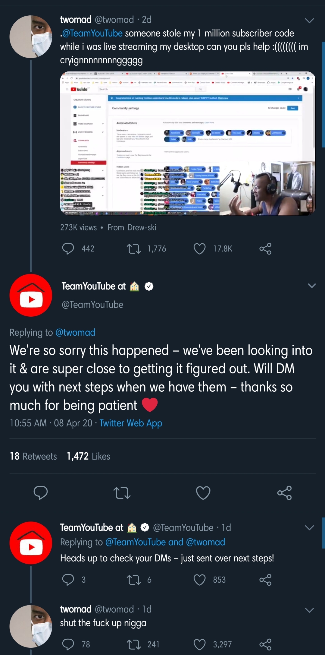 twomad got a little too mad | Scrolller