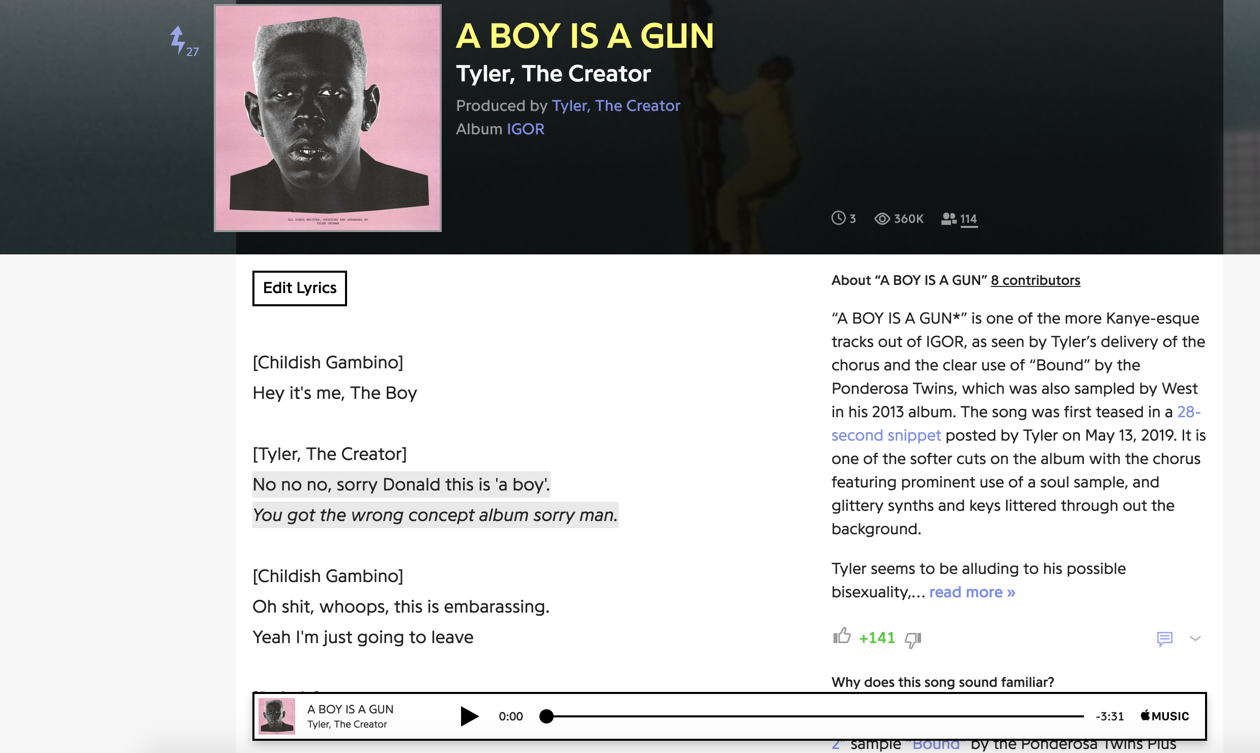 Tyler, The Creator - A BOY IS A GUN | Scrolller