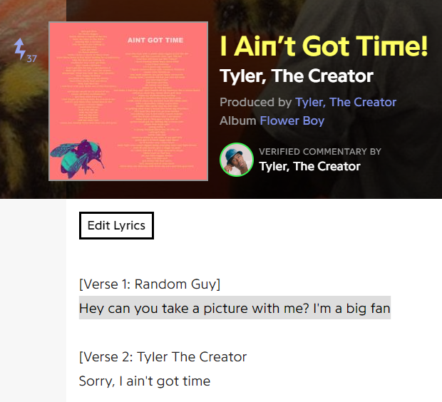 Tyler, The Creator - I Ain't Got Time! | Scrolller