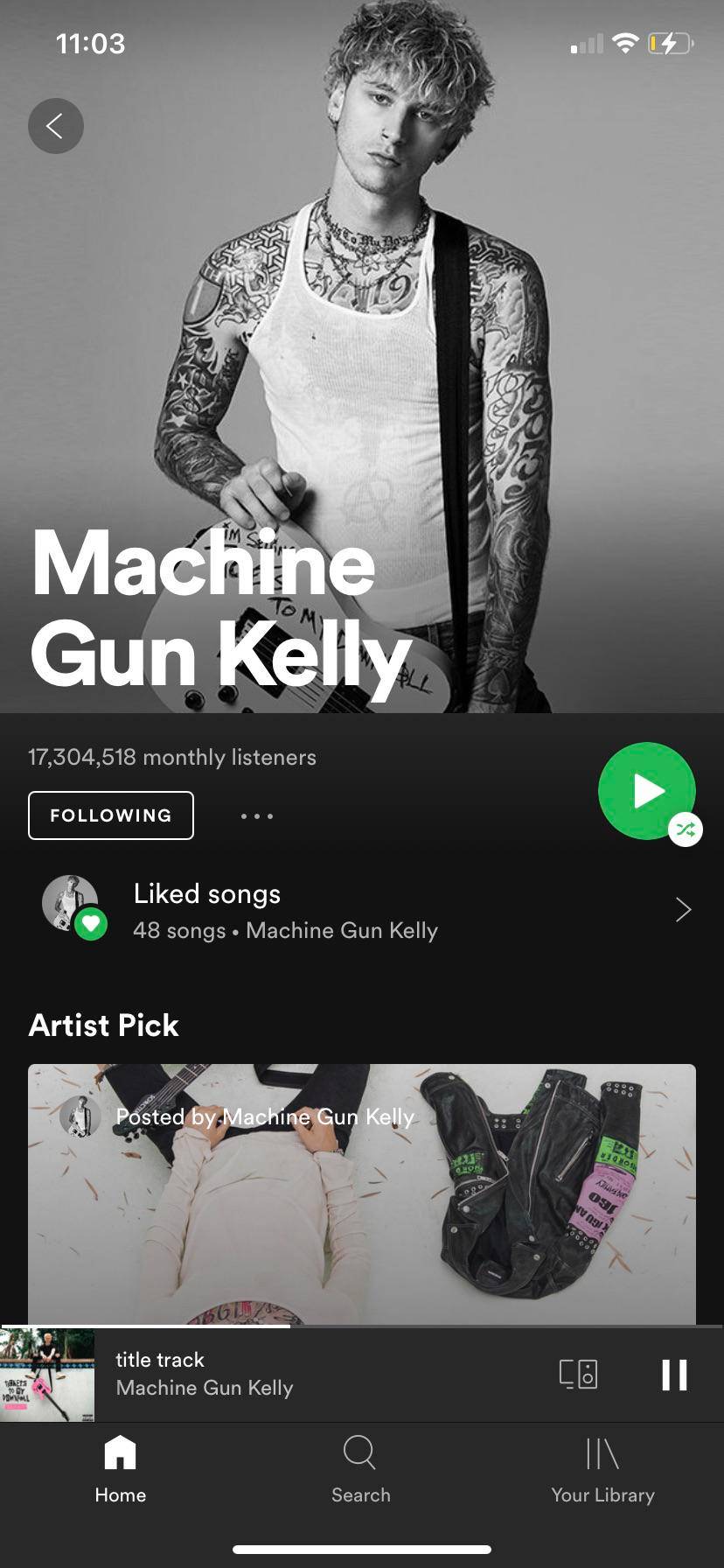 umm what is happening to his spotify? | Scrolller