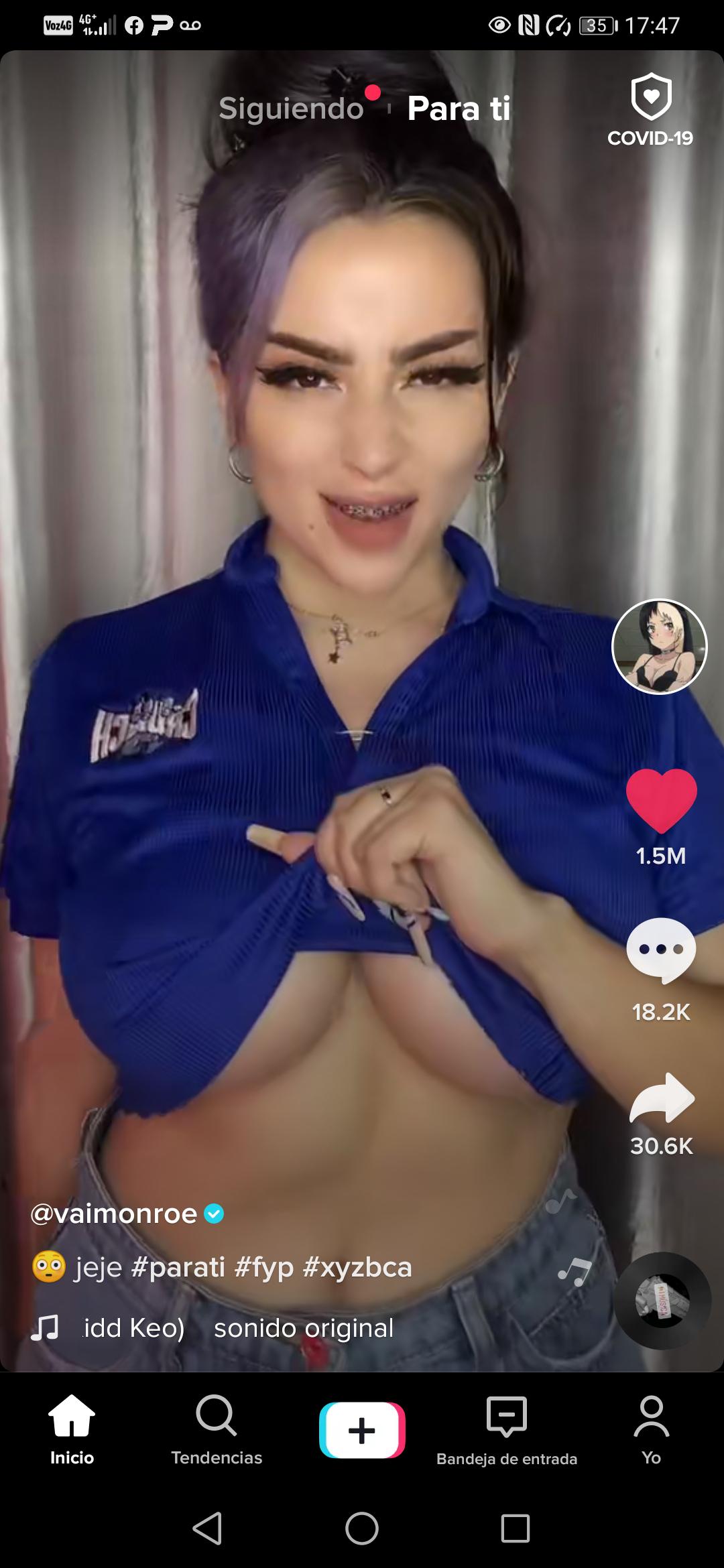 #Underboob de Vai Monroe en TikTok | Scrolller
