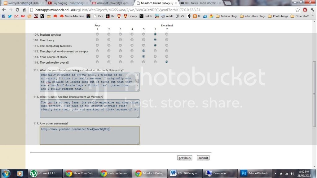 Uni survey | Scrolller