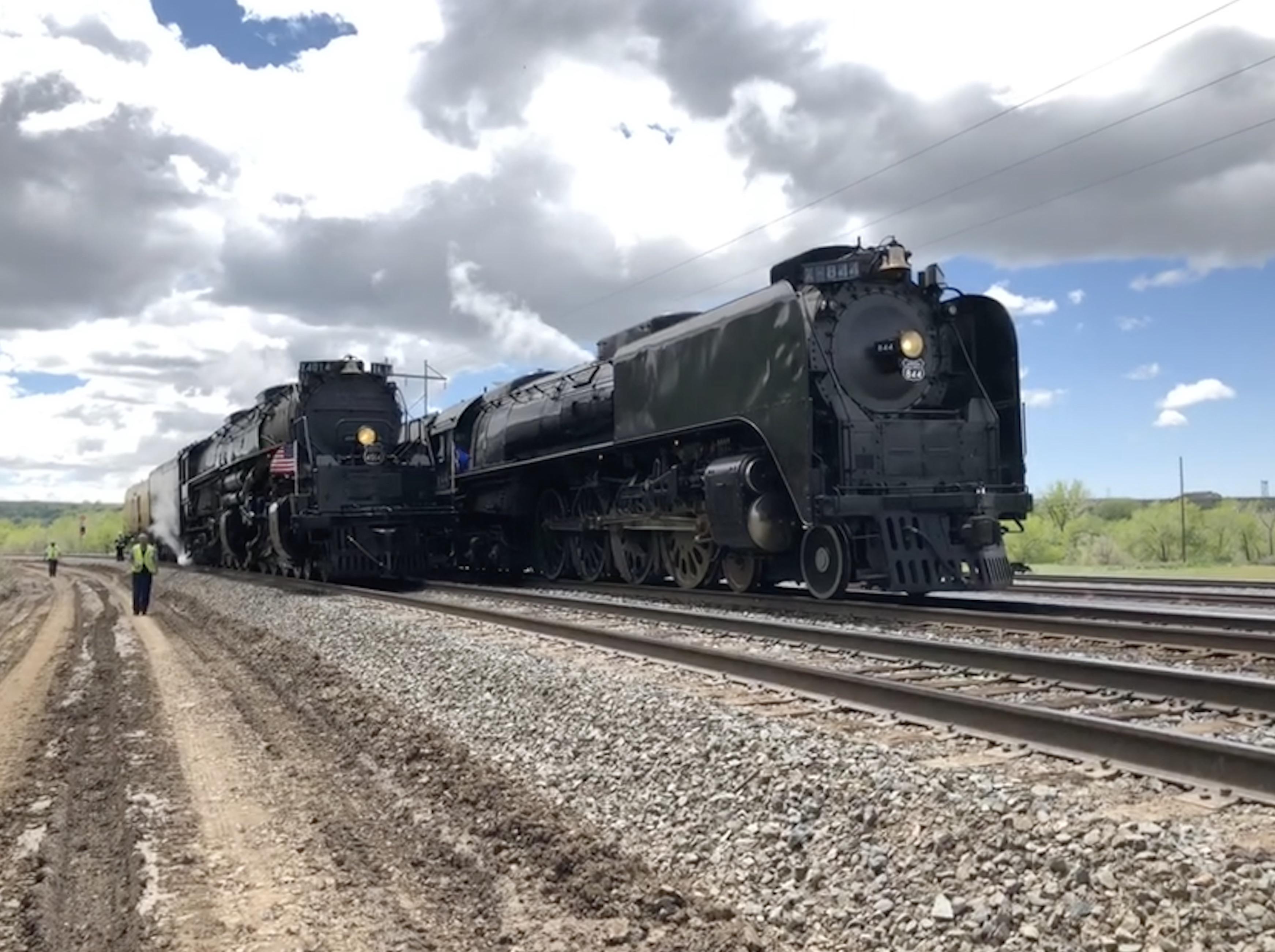 Union Pacific Big Boy 4014 and Union Pacifc 844 | Scrolller