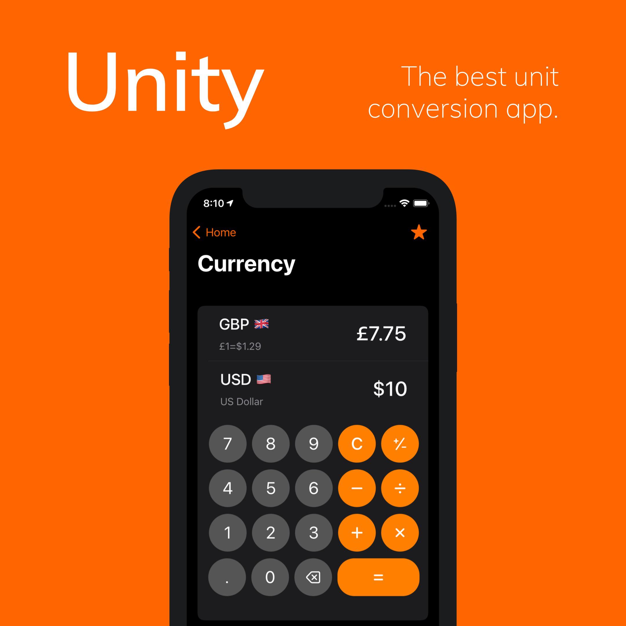 Unity - the best unit conversion app! Download Now: https://apps.apple ...
