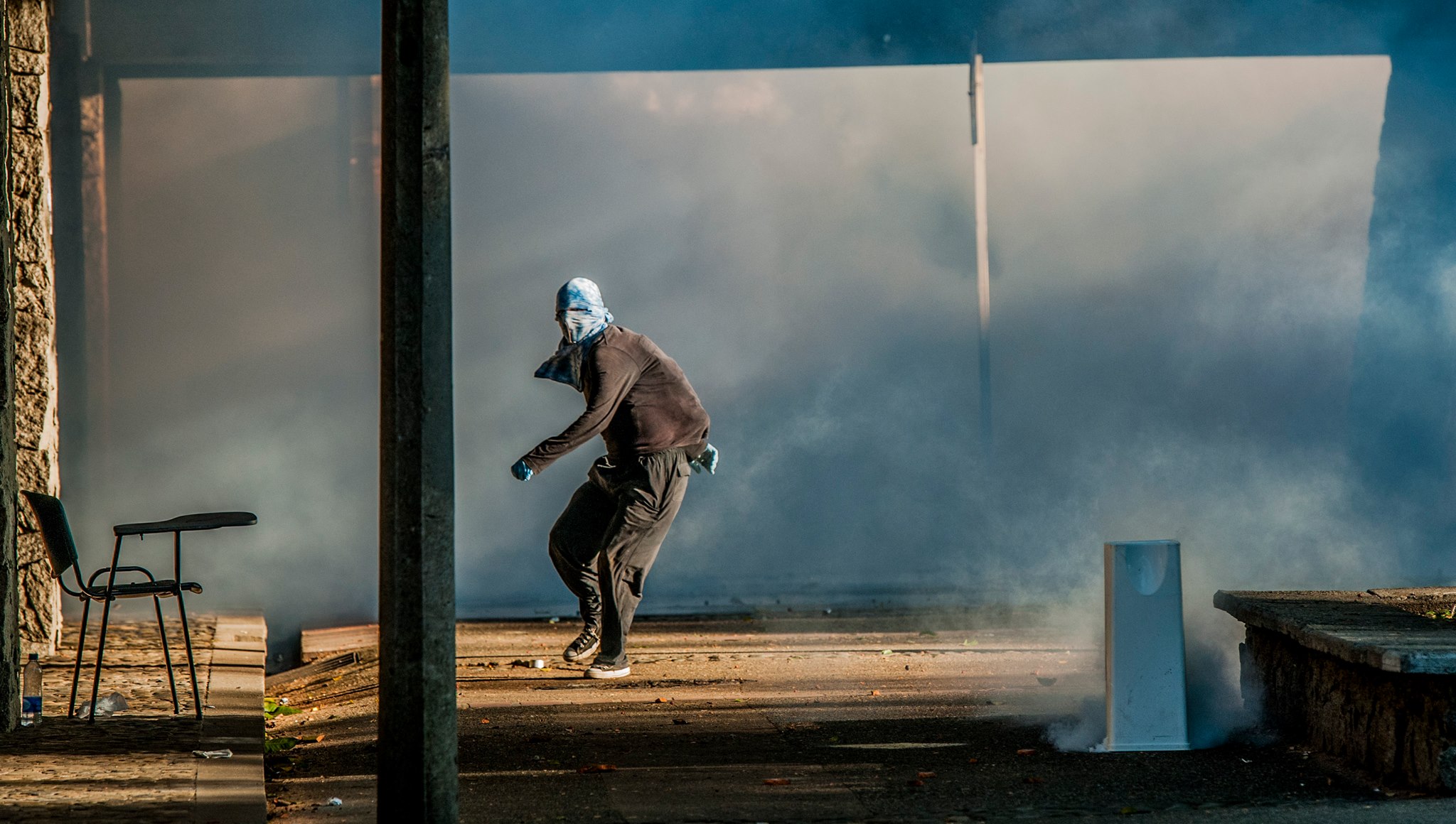 University Riot by: Yojan Valencia. | Scrolller