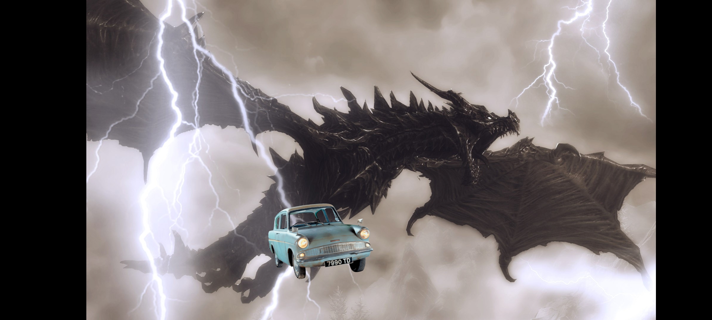 Unknown dragon fucks car of Harry Potter fame midair | Scrolller
